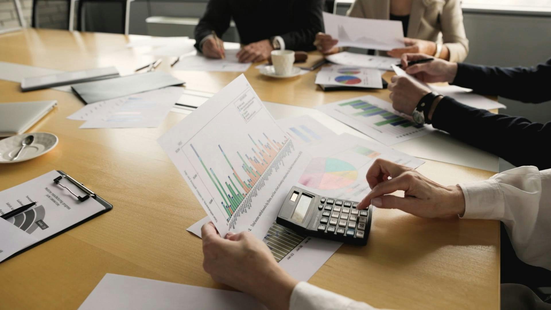 The Team Reviewing the Documents while Discussing Free Stock Video ...