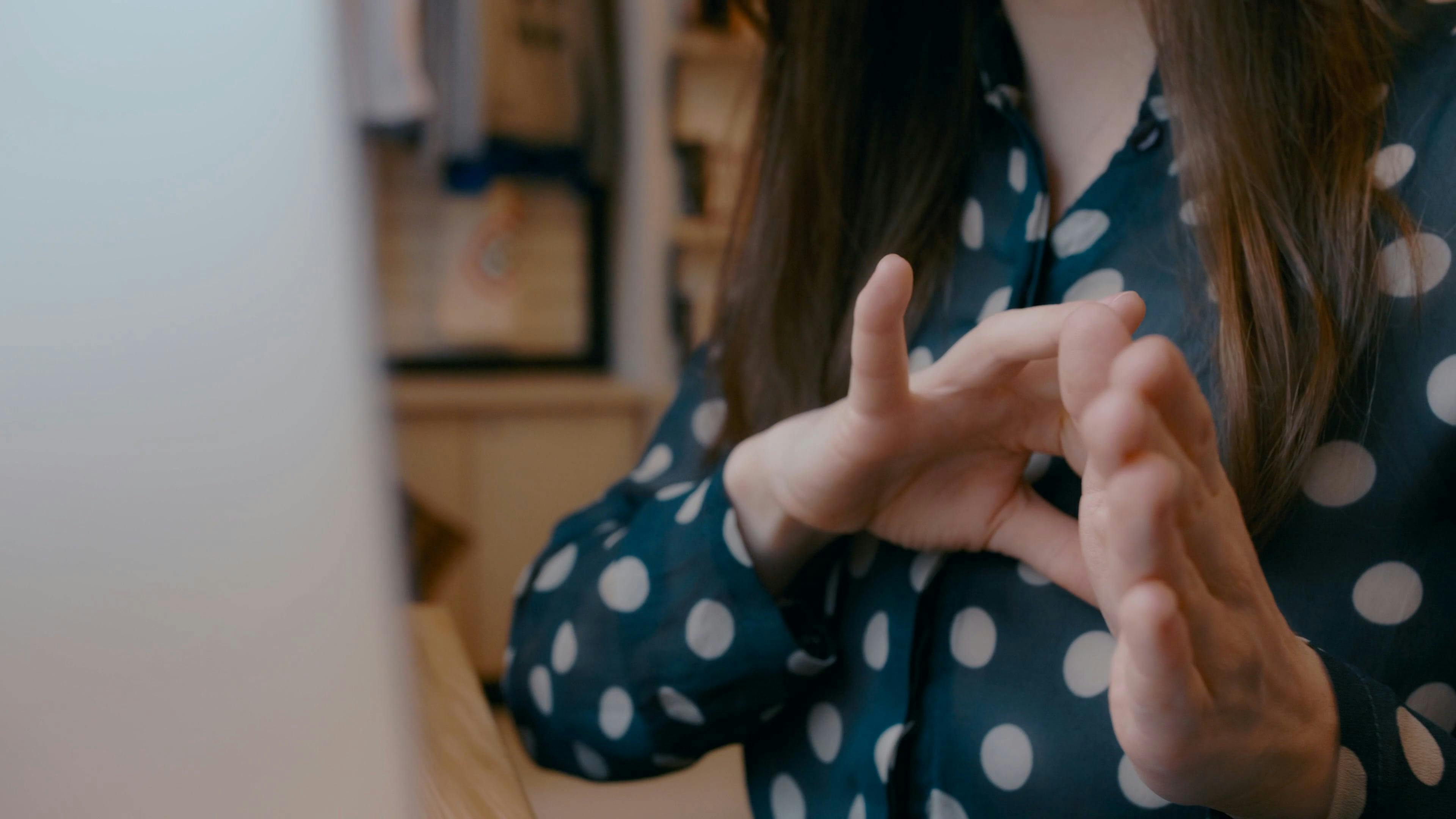 Woman Communicating In Sign Language · Free Stock Video