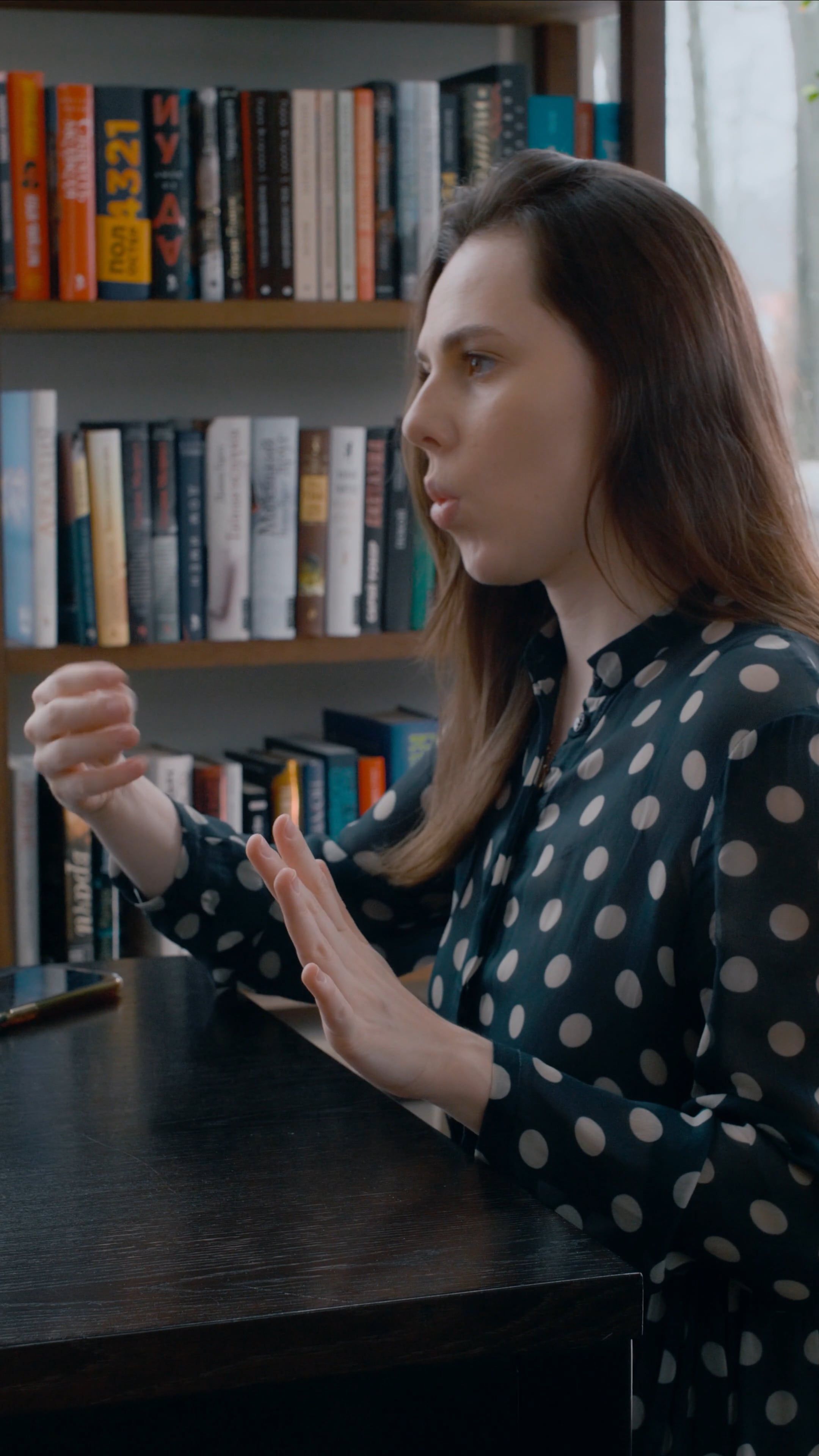 A Woman Talking while Doing Hand Gestures Free Stock Video Footage ...