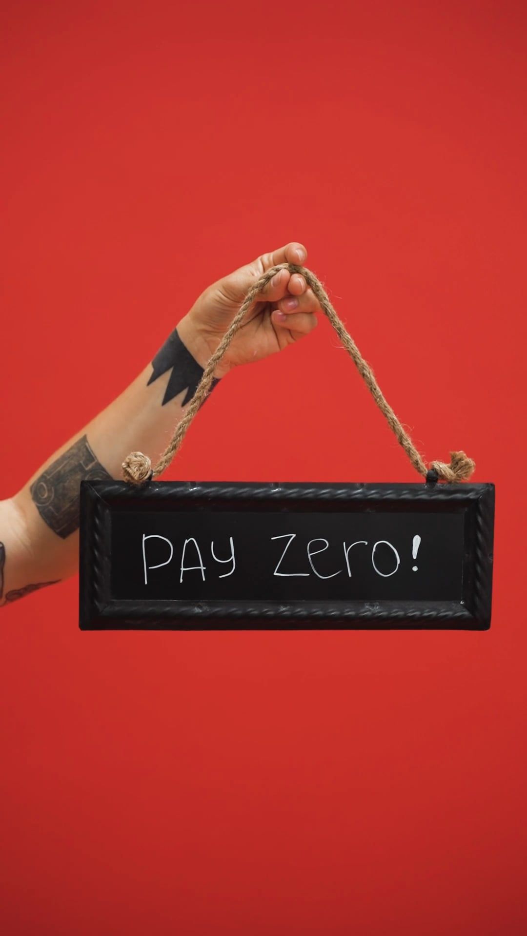 Person Holding Signage with a Message of Zero Interest Free Stock Video ...