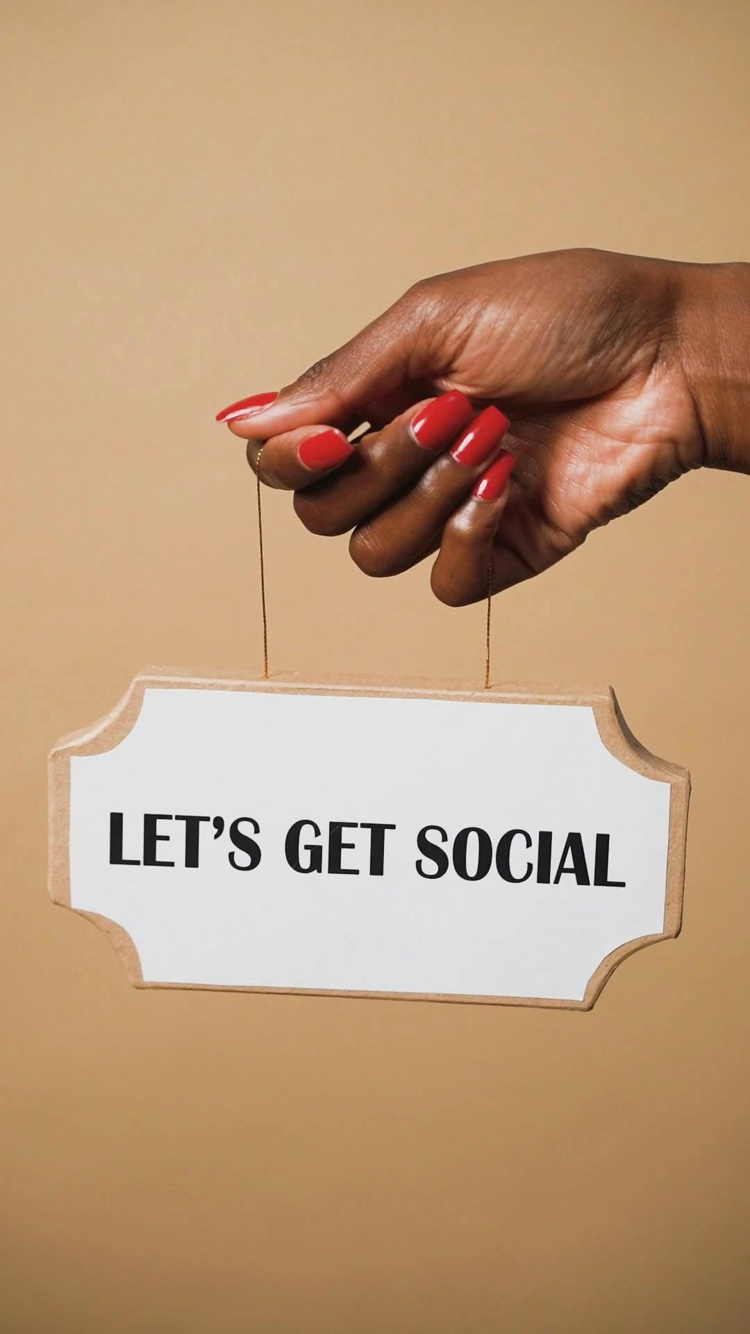 A Signage Encouraging Socializing · Free Stock Video