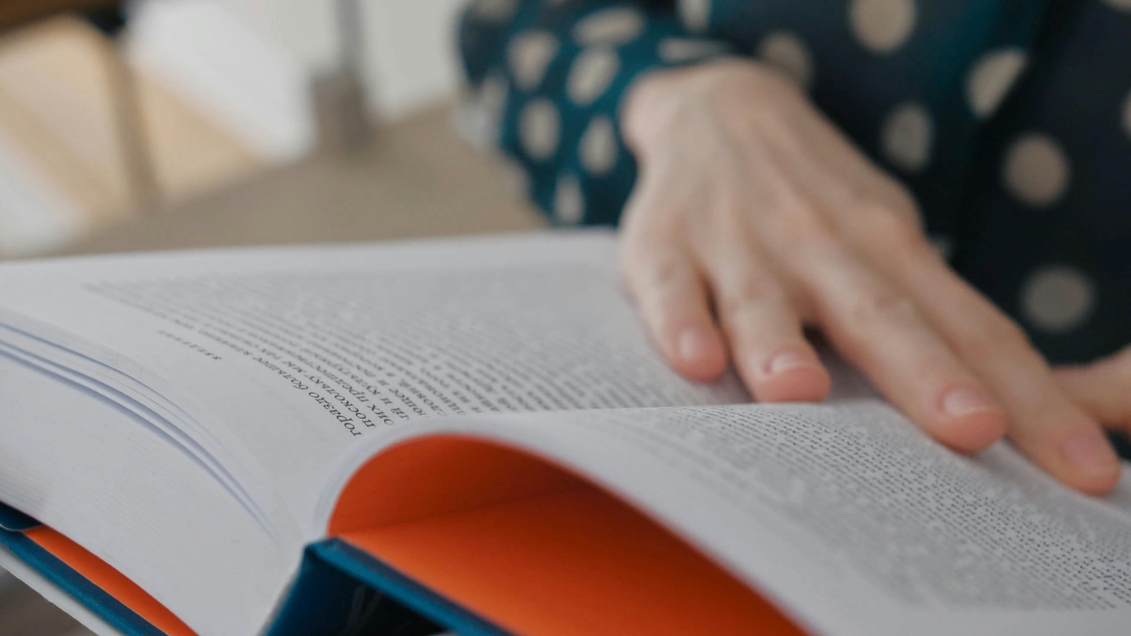 Person Reading Book · Free Stock Video