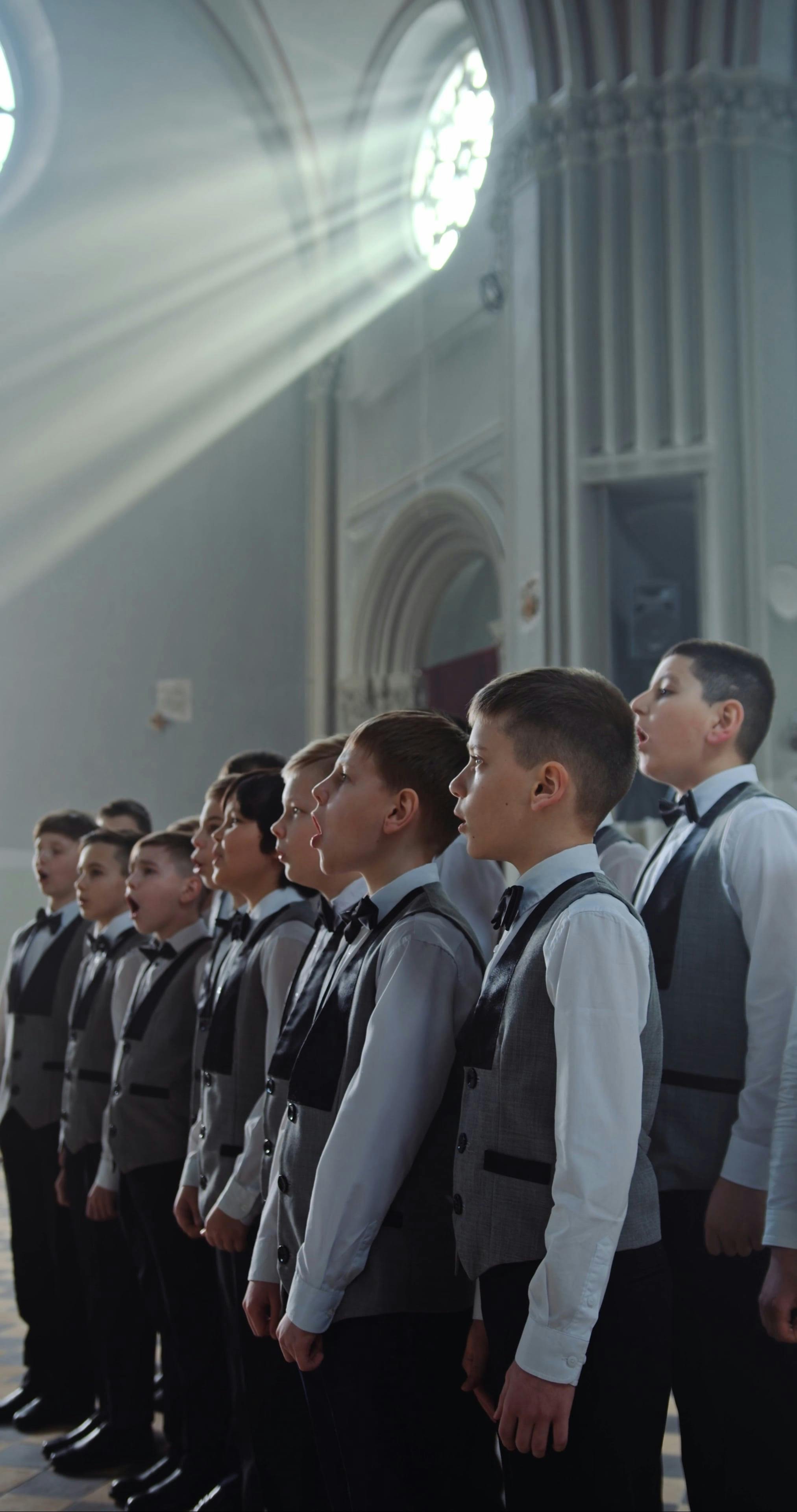 A Choir Singing inside a Church Free Stock Video Footage, Royalty-Free ...