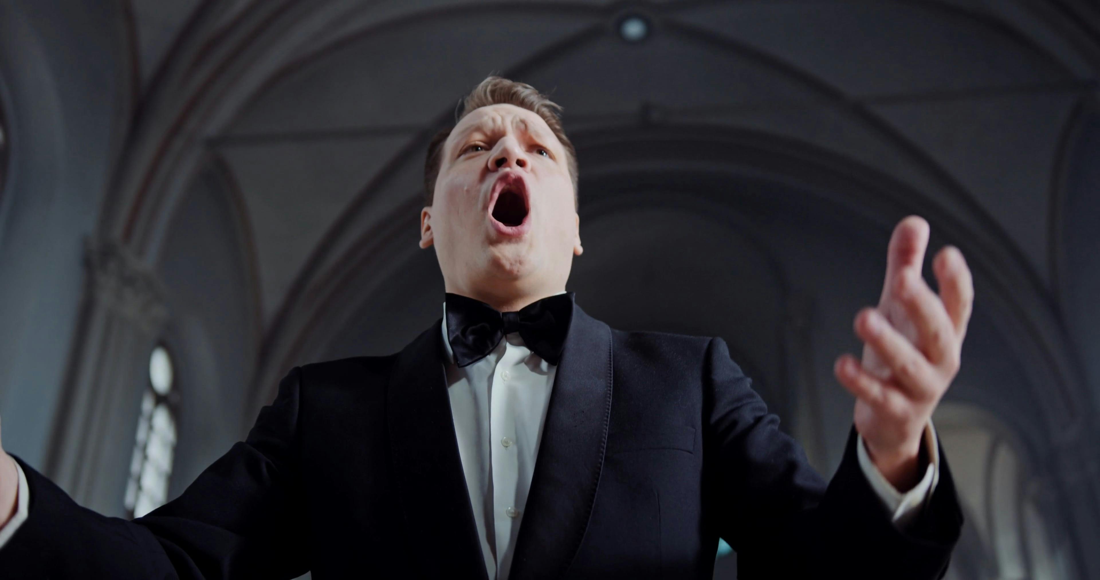 A Man Conducting while Singing Free Stock Video Footage, Royalty-Free ...