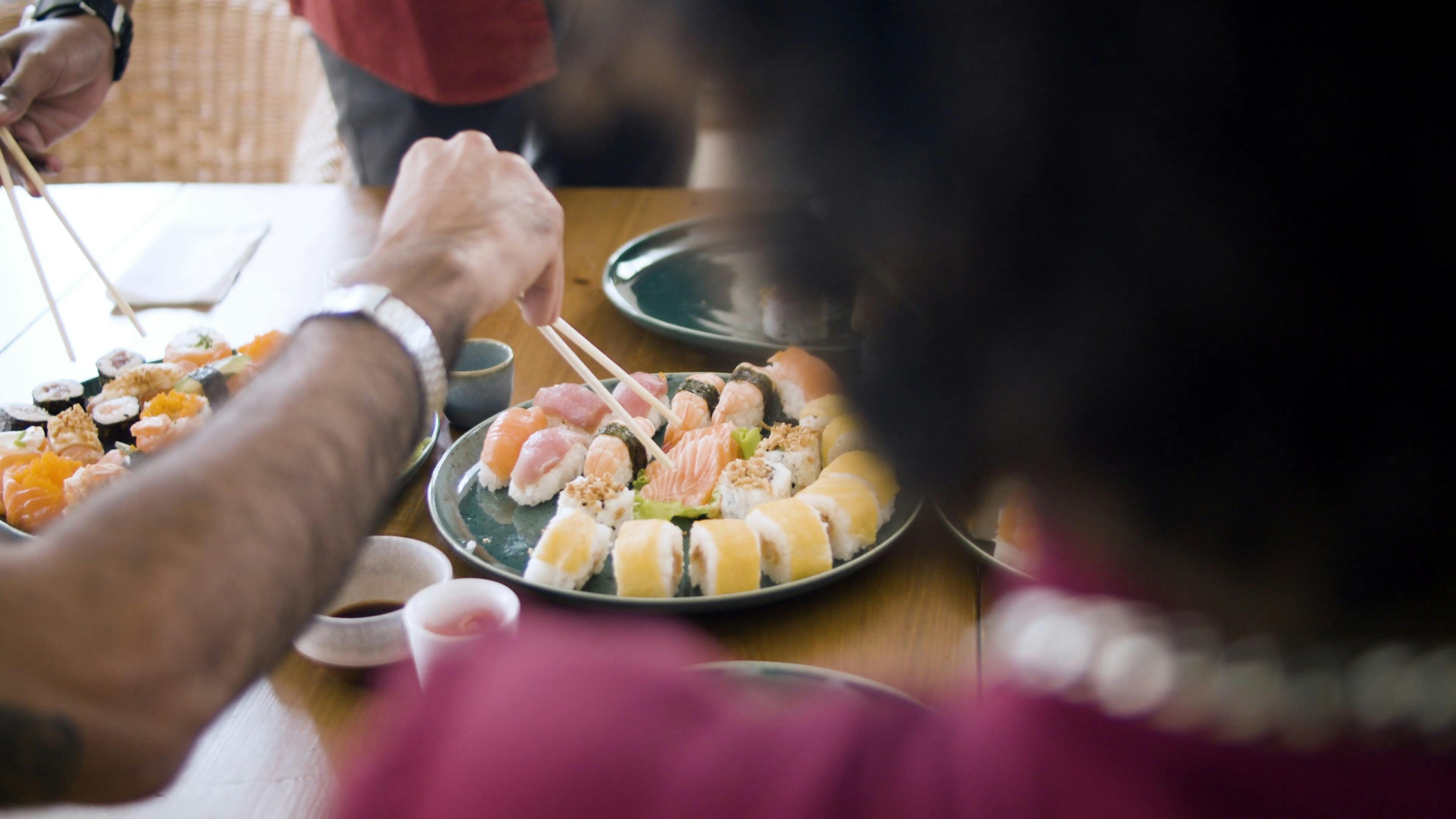 Women Eating Using Chopsticks · Free Stock Video