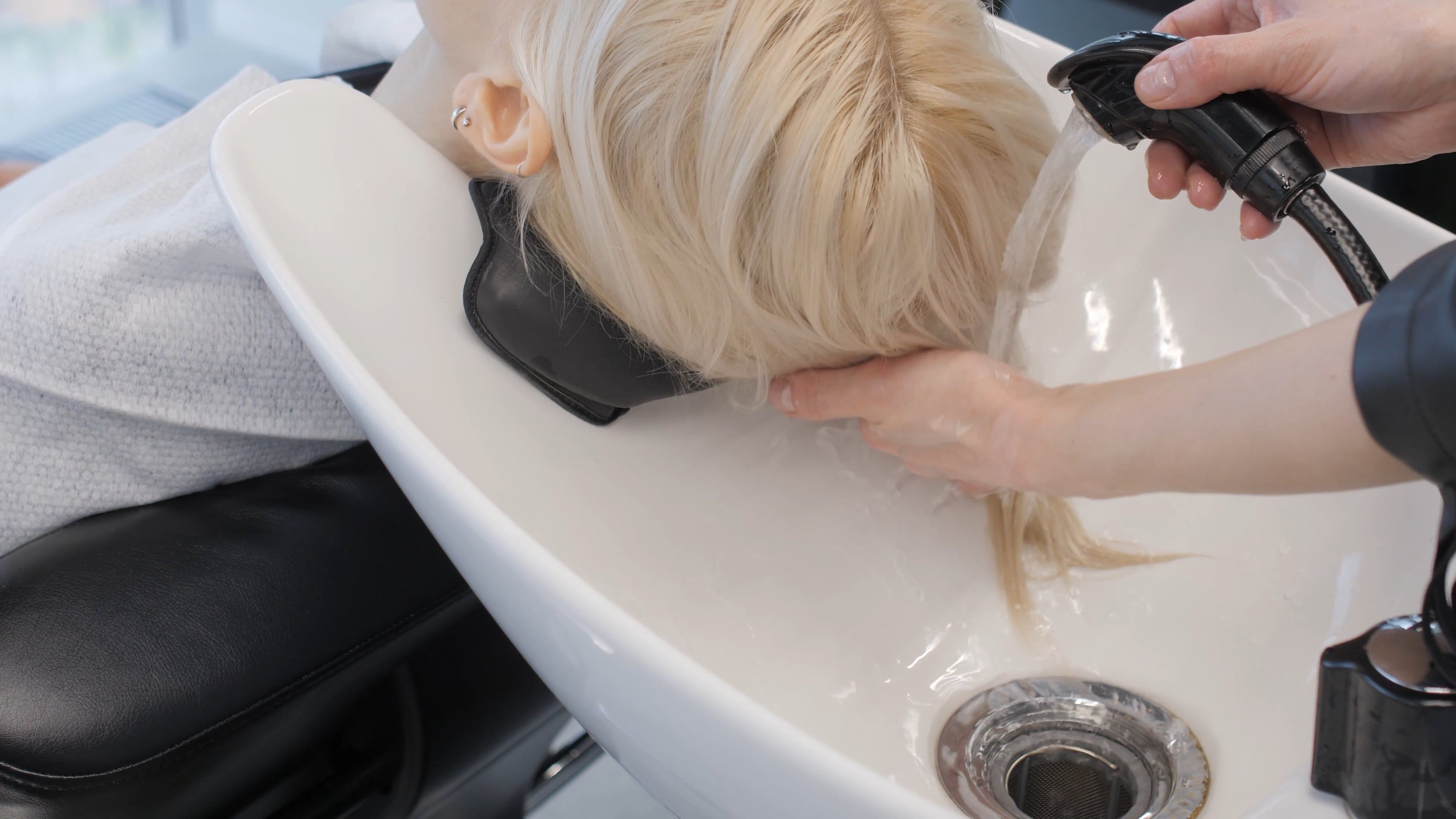 A Person Washing a Woman's Hair Free Stock Video Footage, Royalty-Free ...