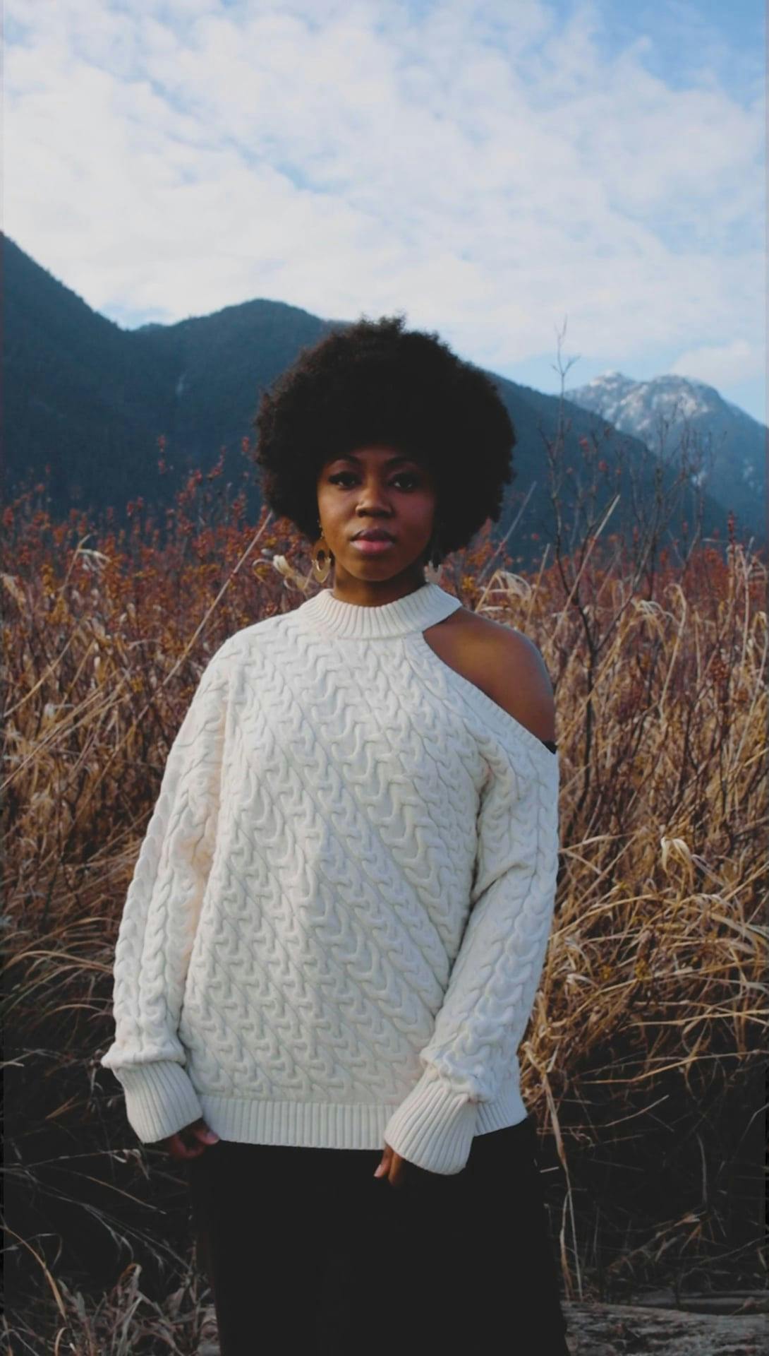 An Afro Woman on Grass Field · Free Stock Video