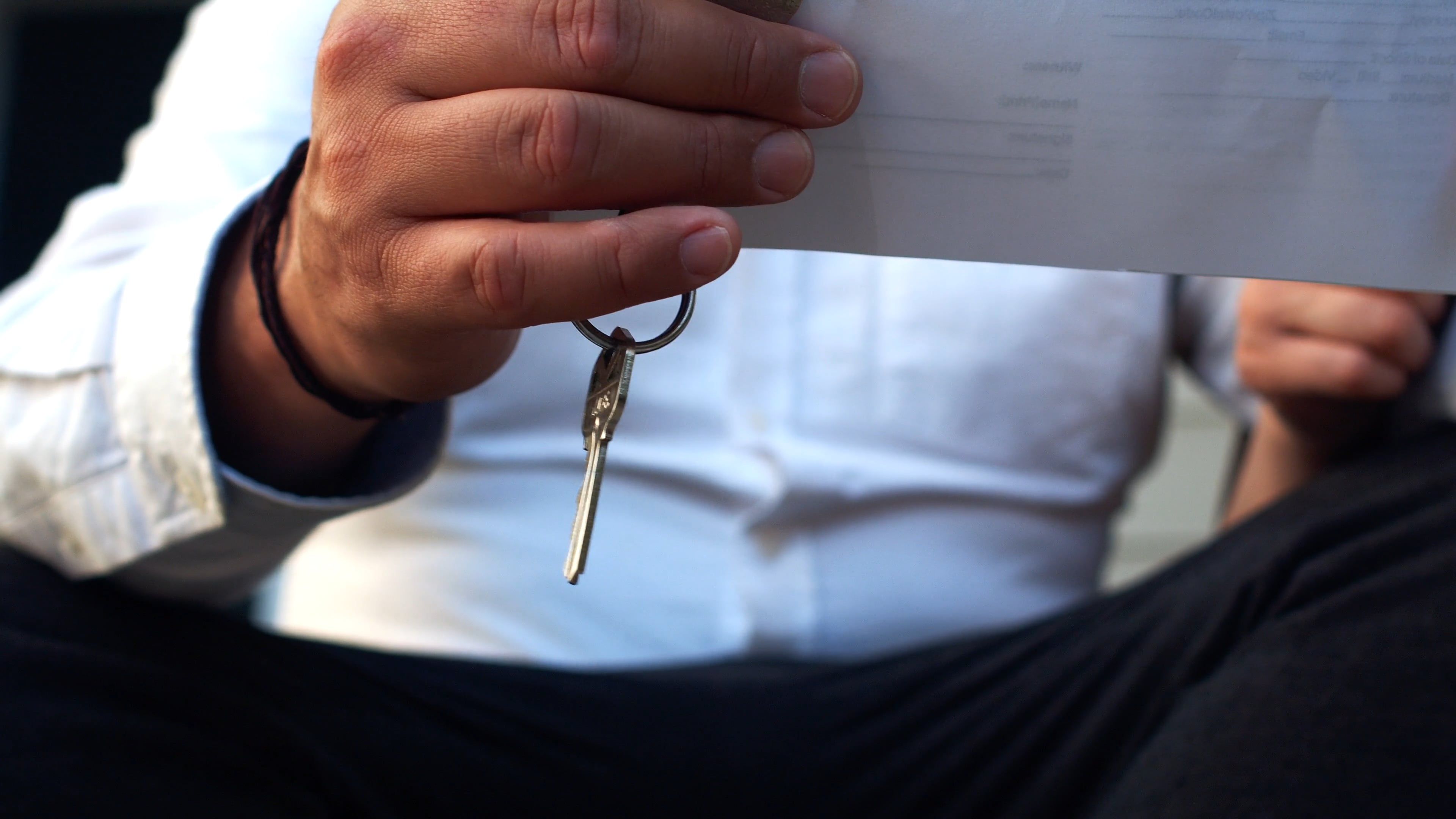 Person Holding a Key and Paper Free Stock Video Footage, Royalty-Free ...
