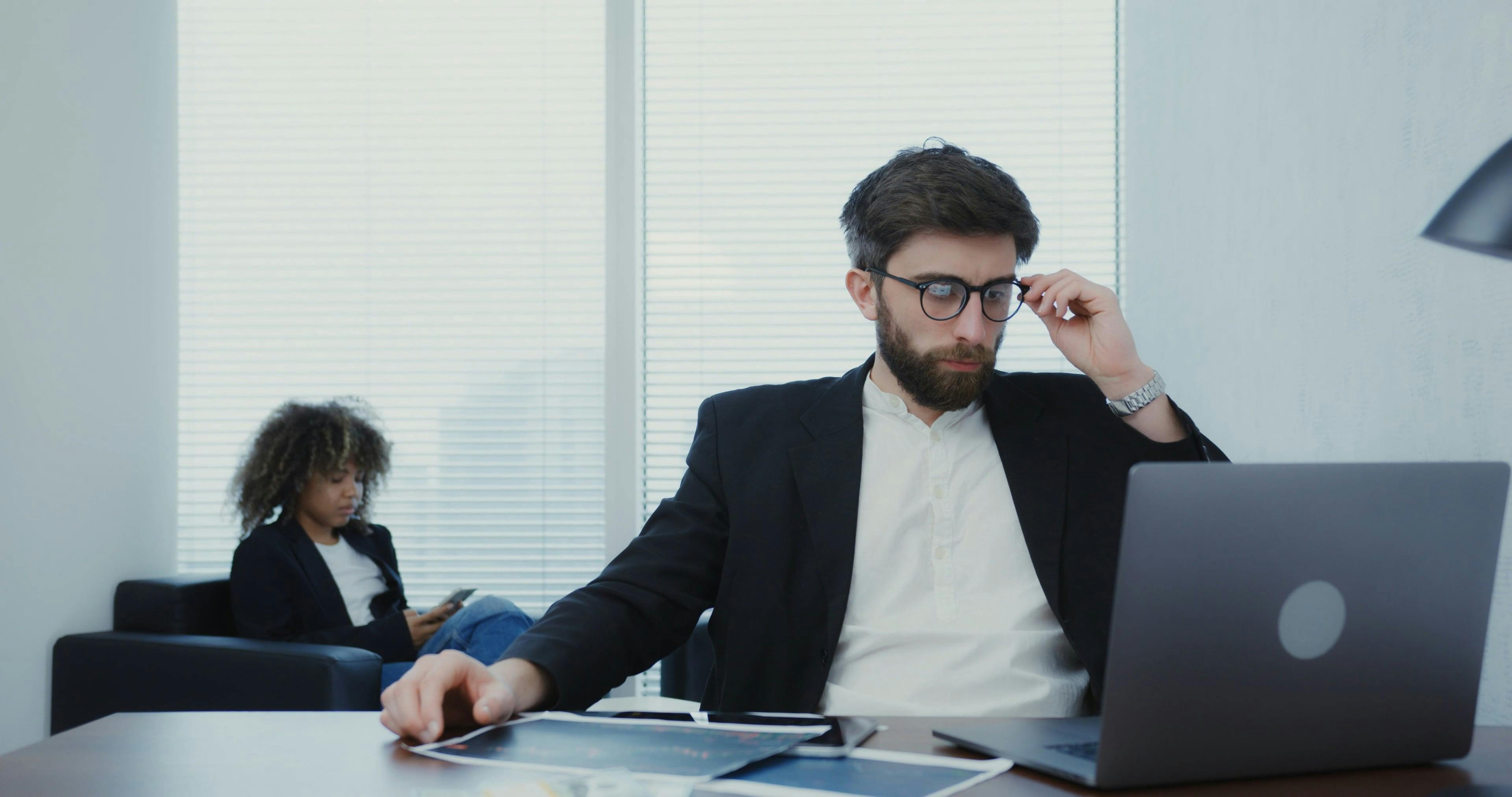 Man Working using Laptop Free Stock Video Footage, Royalty-Free 4K & HD ...