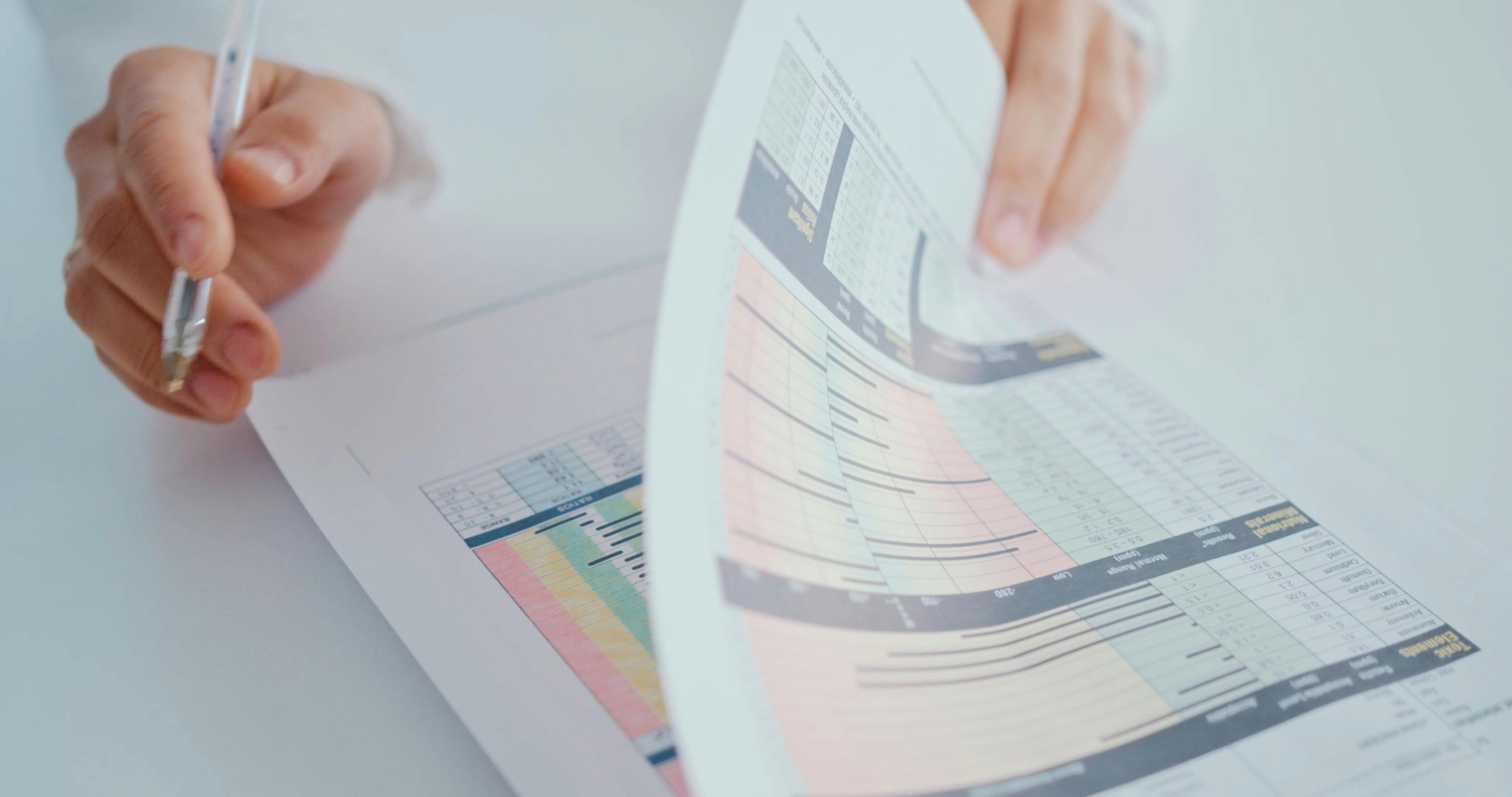 Person Reviewing the Document · Free Stock Video