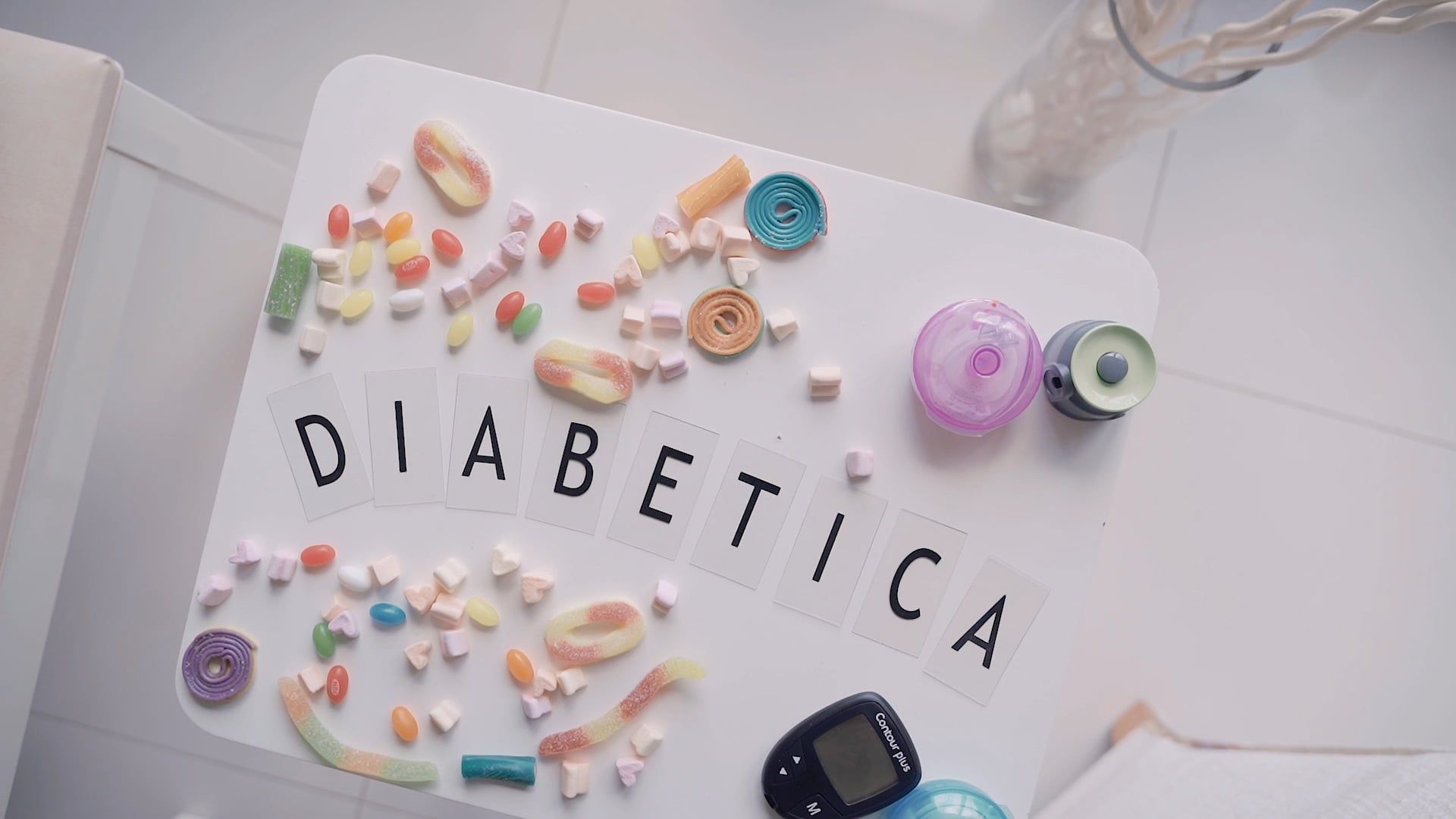 A Diabetic Themed Flat Lay · Free Stock Video