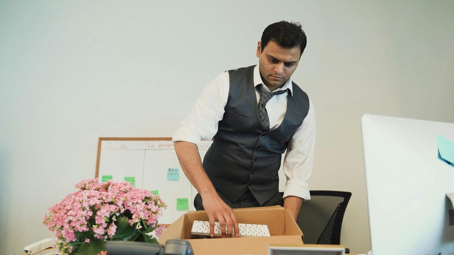 Man Moving Out From His Office Free Stock Video Footage, Royalty-Free ...