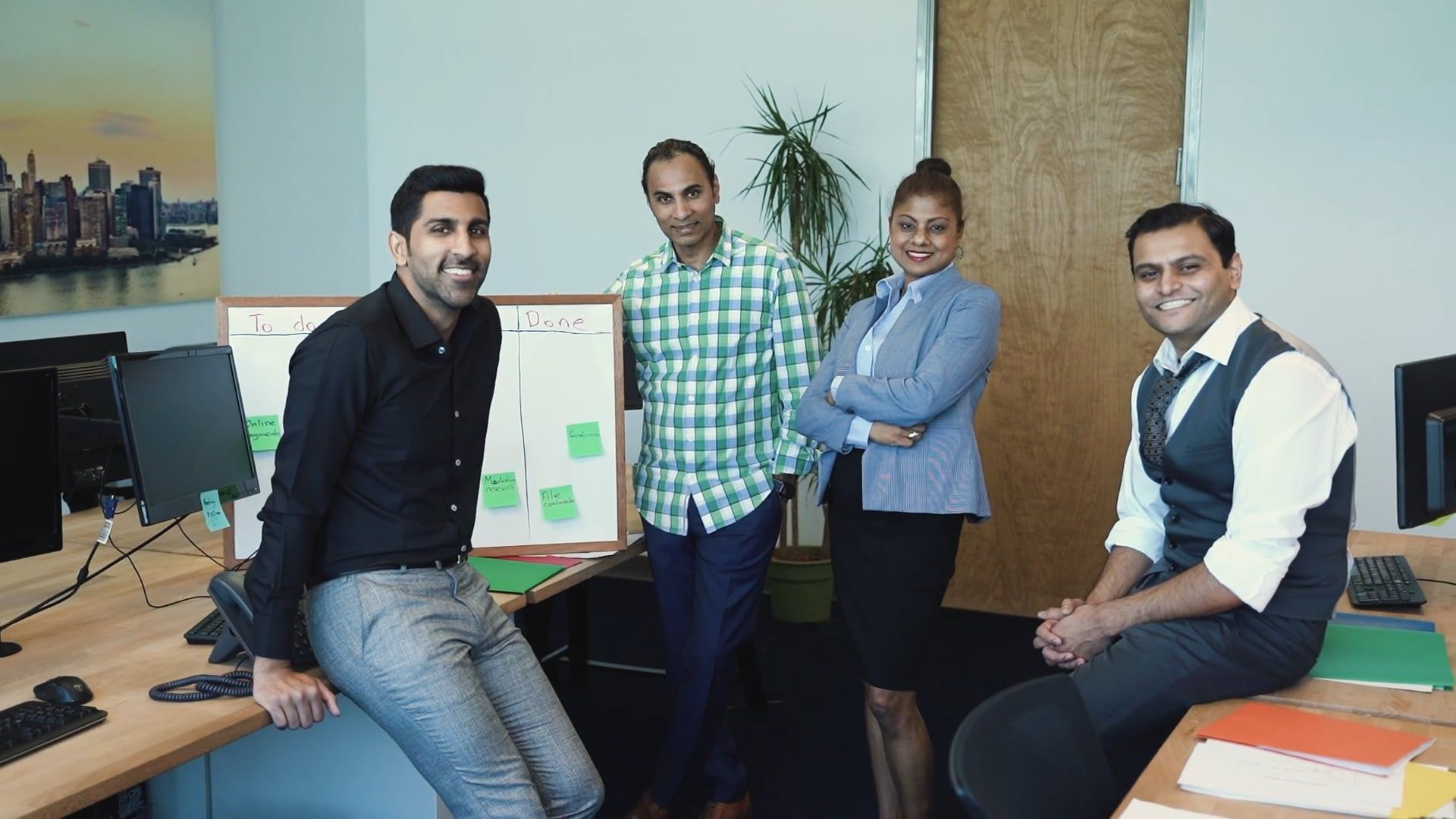 Workmates Posing On Camera Free Stock Video Footage, Royalty-Free 4K ...