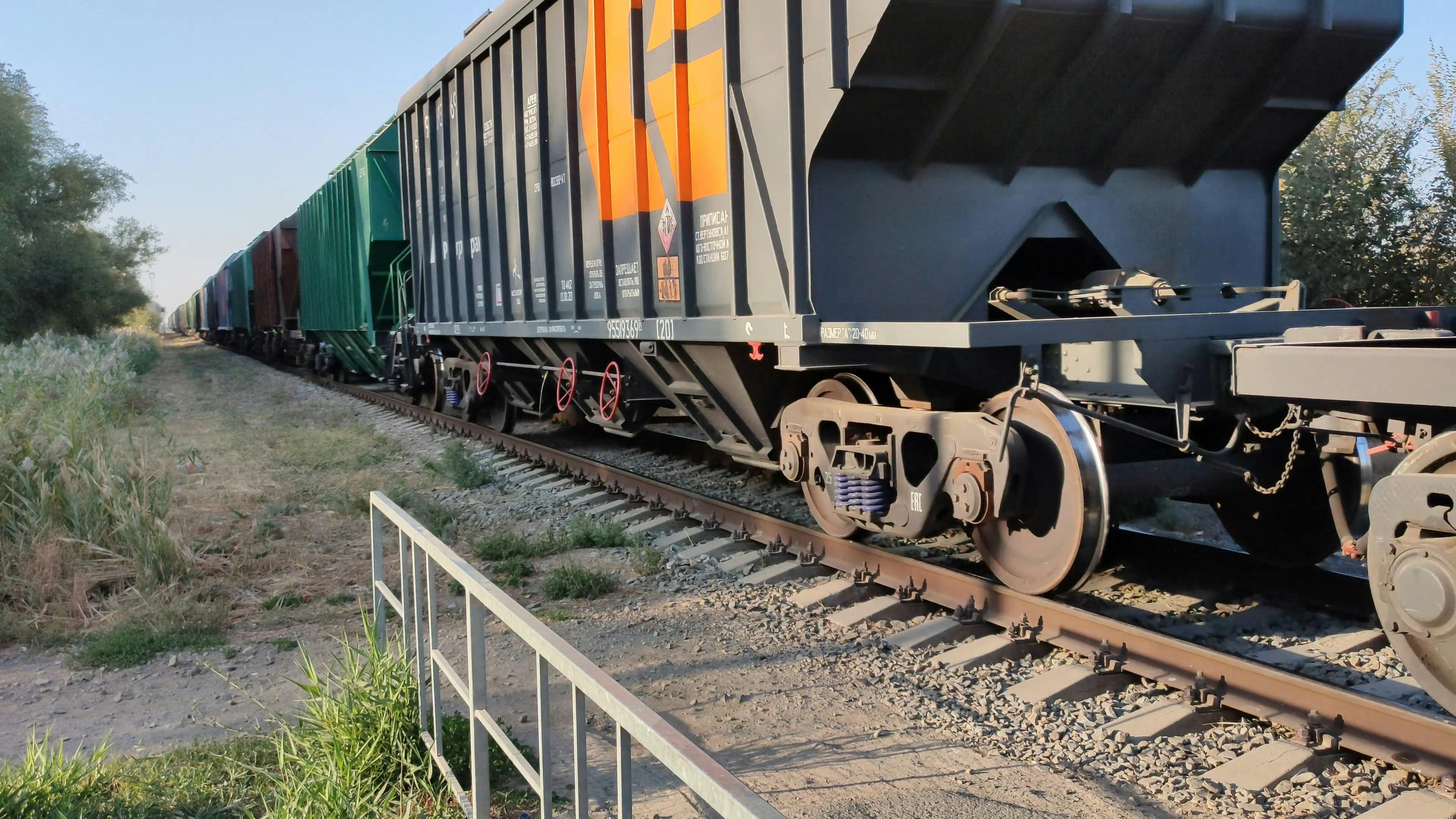 Drone Footage Of Cargo Trains Depot Free Stock Video Footage, Royalty ...