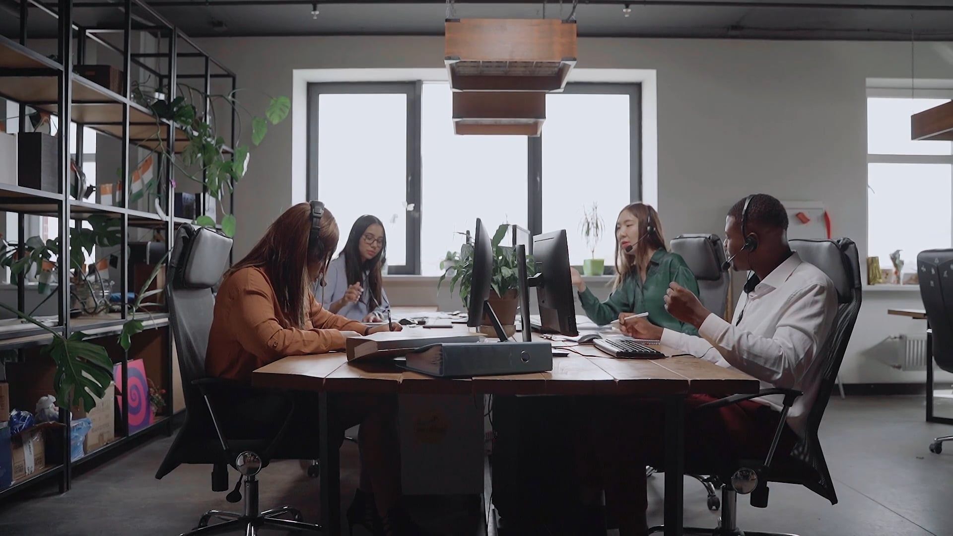 Busy Employees Working in the Office · Free Stock Video