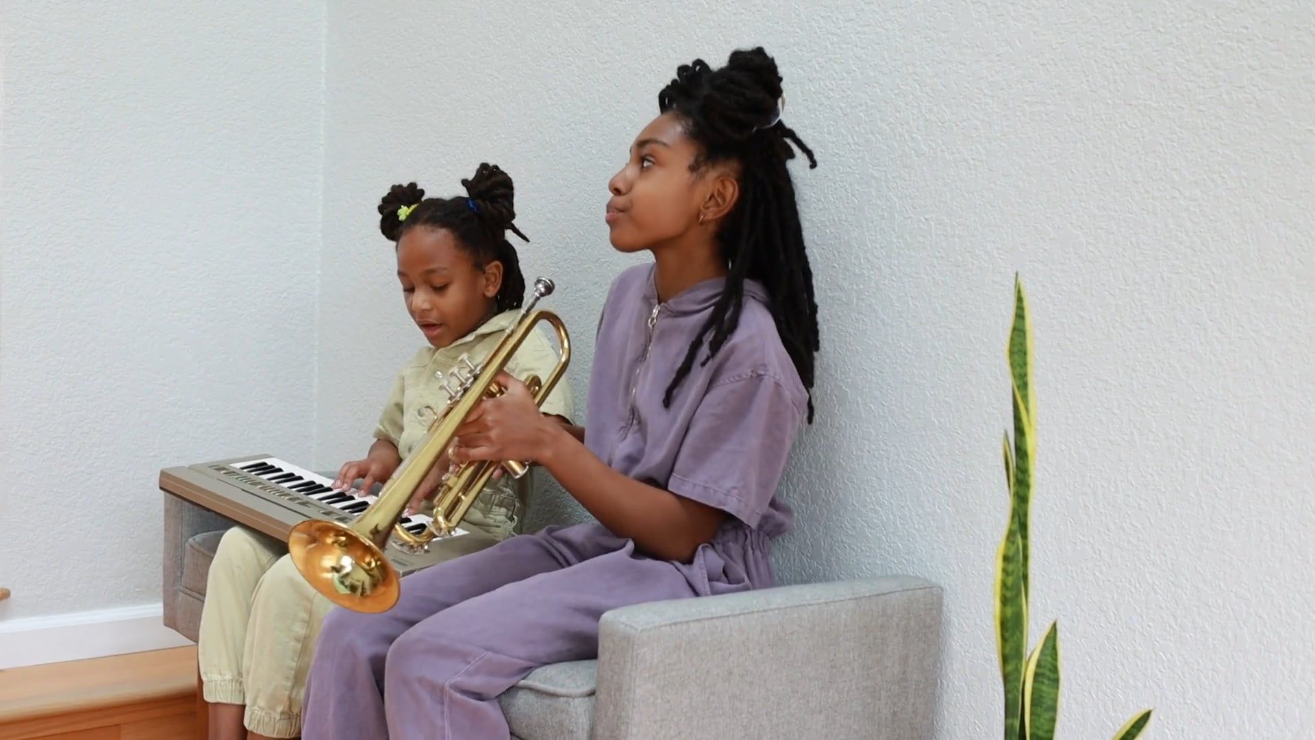 Siblings Playing Musical Instrument Free Stock Video Footage, Royalty ...