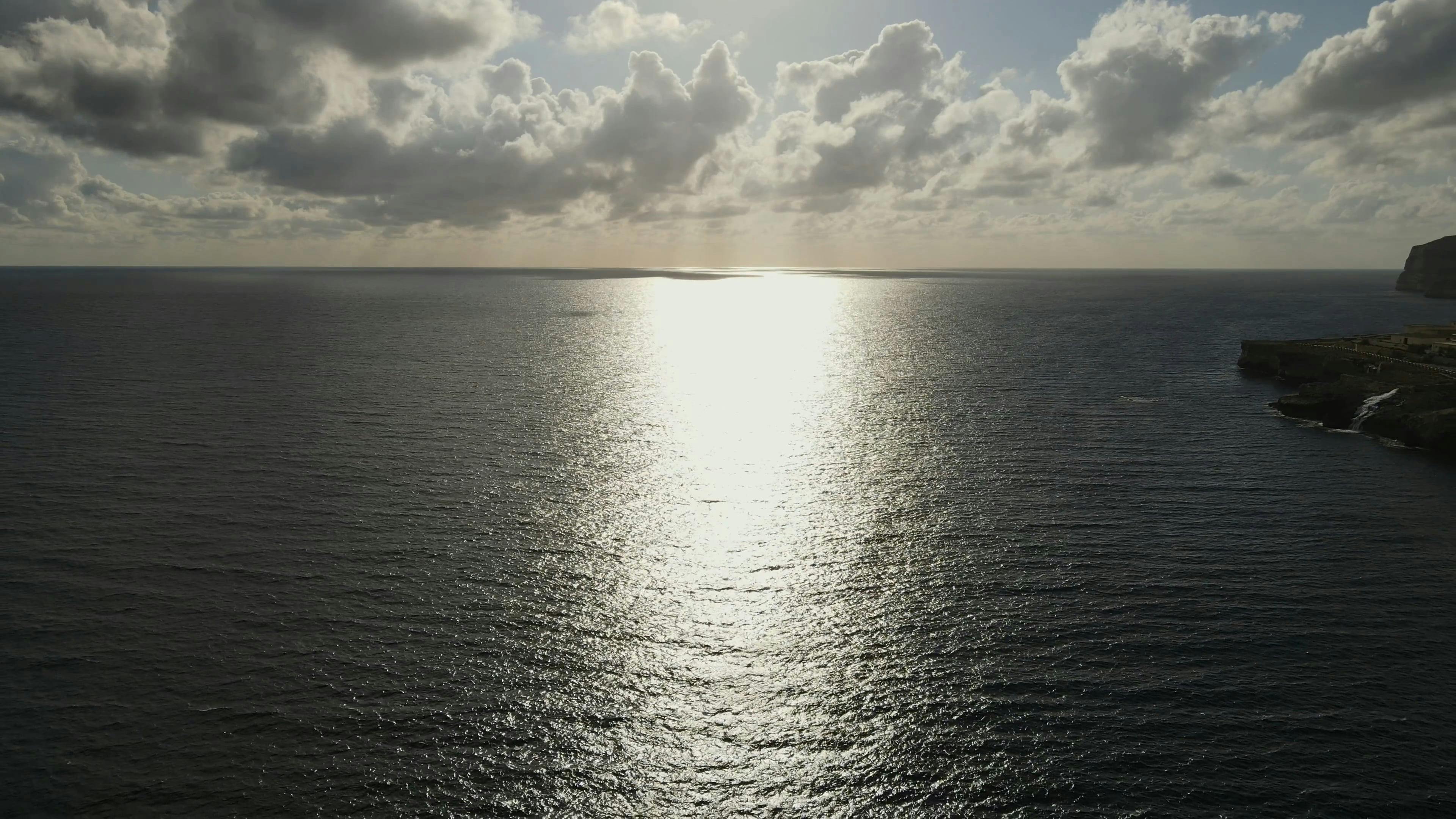 Drone Footage of a Sea · Free Stock Video