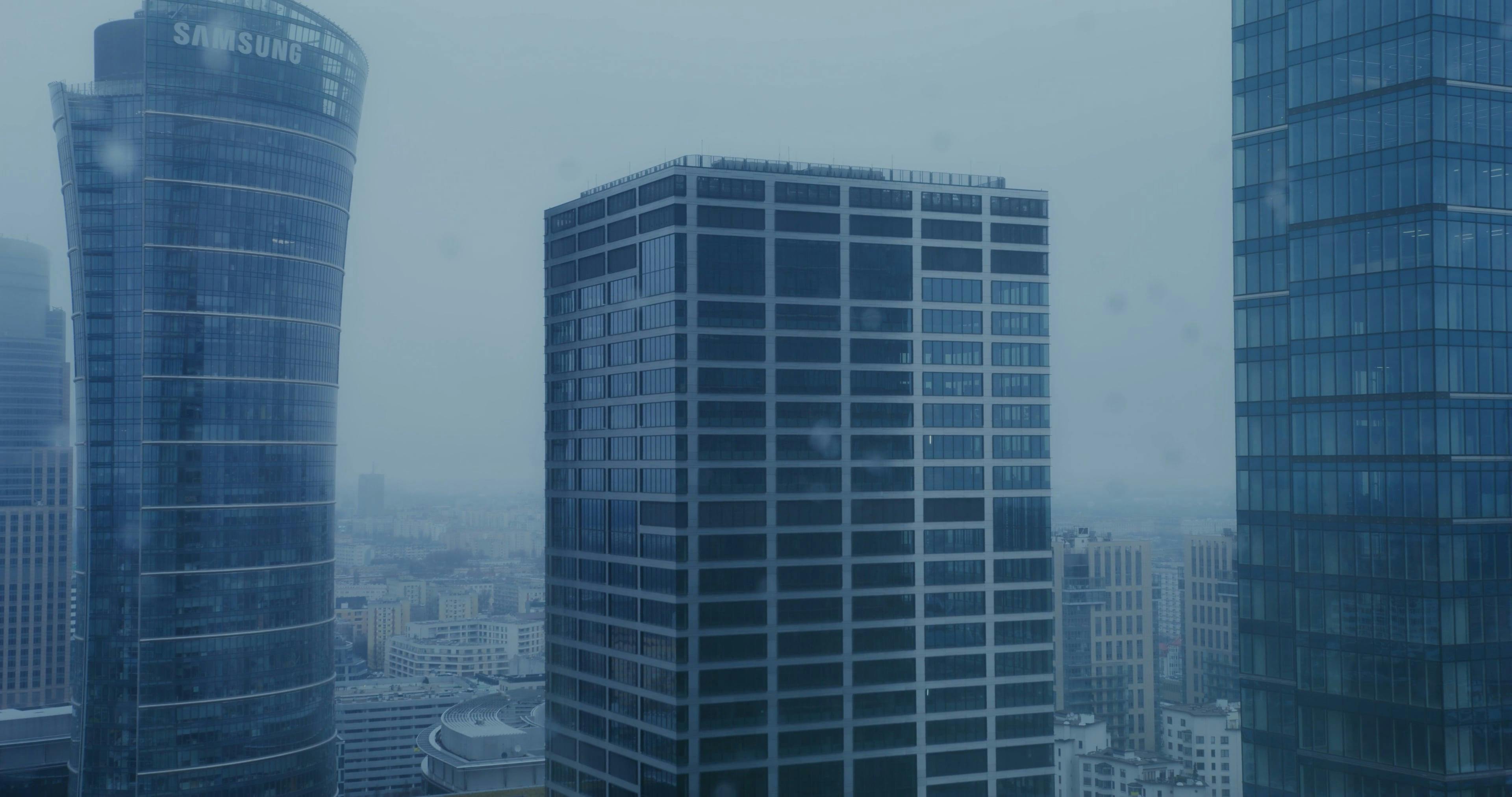 Aerial View of Buildings from the Window Free Stock Video Footage ...