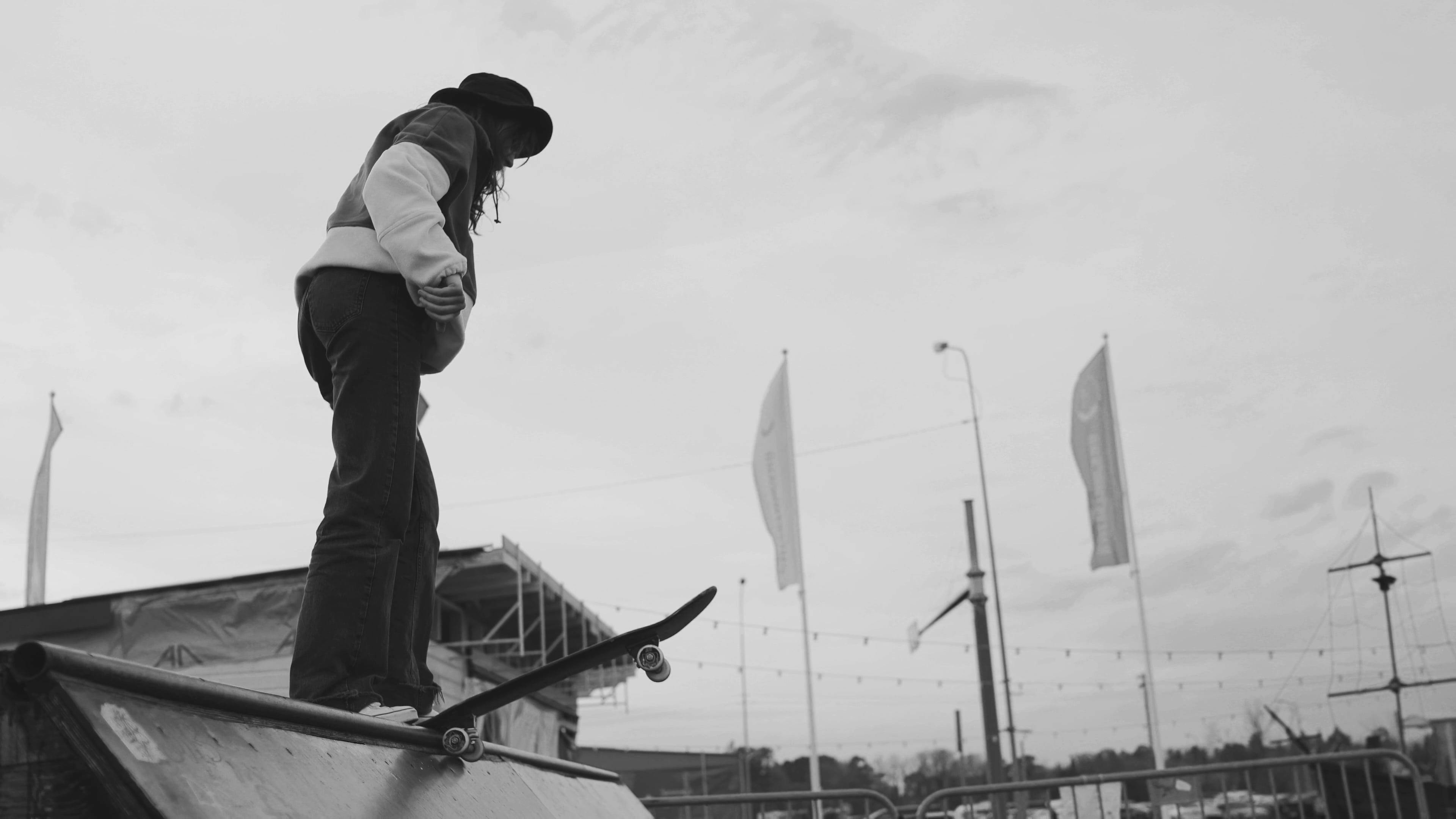 Female Skateboarder Falling Free Stock Video Footage, Royalty-Free 4K ...