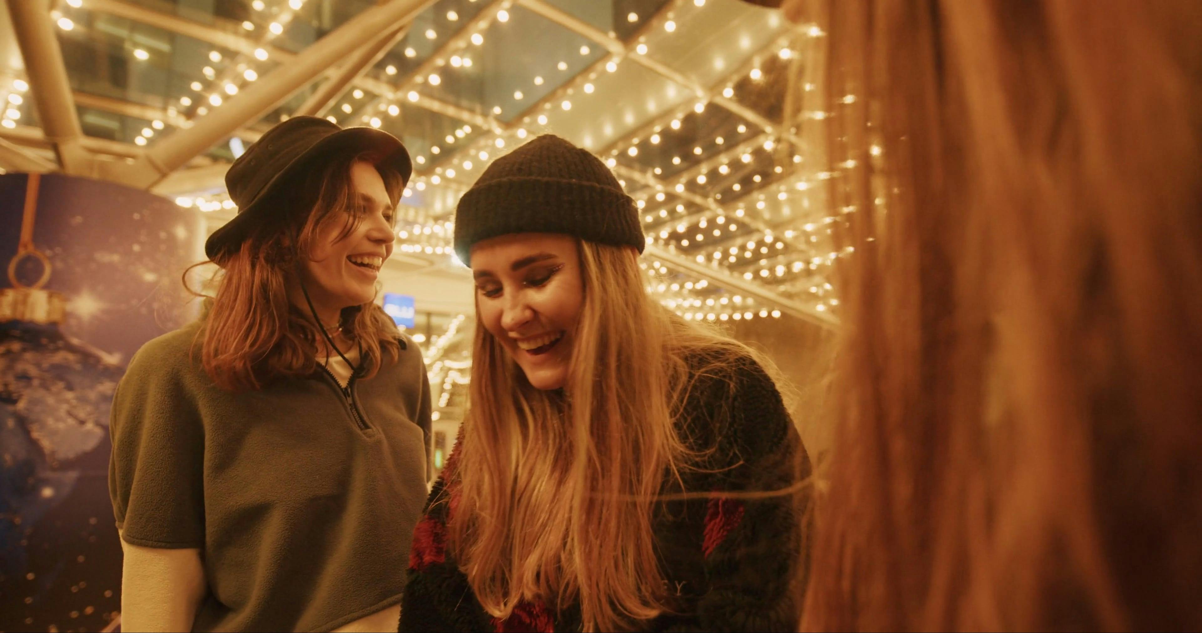 Girls Hanging Out at Night Free Stock Video Footage, Royalty-Free 4K ...