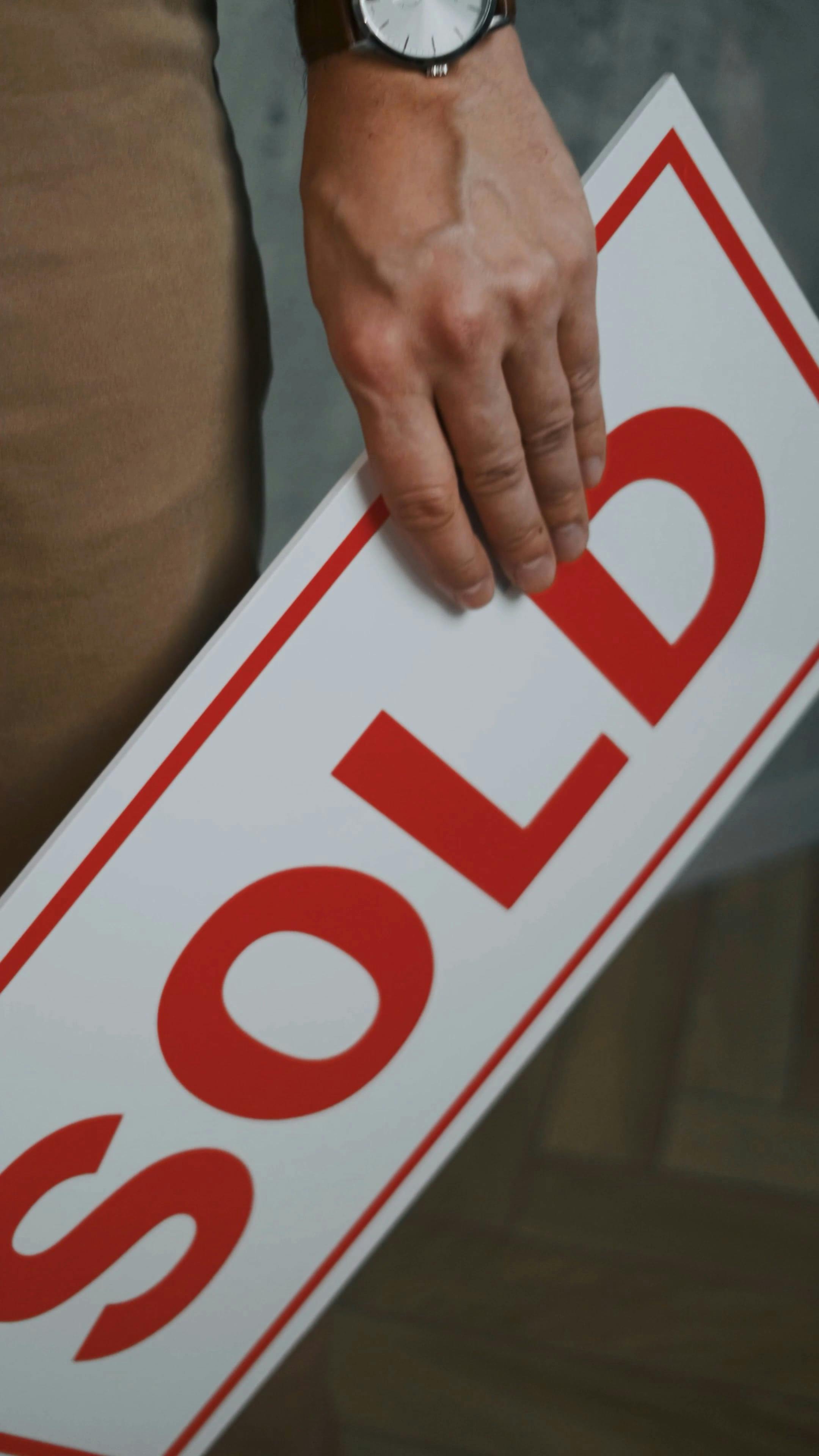 A Person Holding a Placard · Free Stock Video