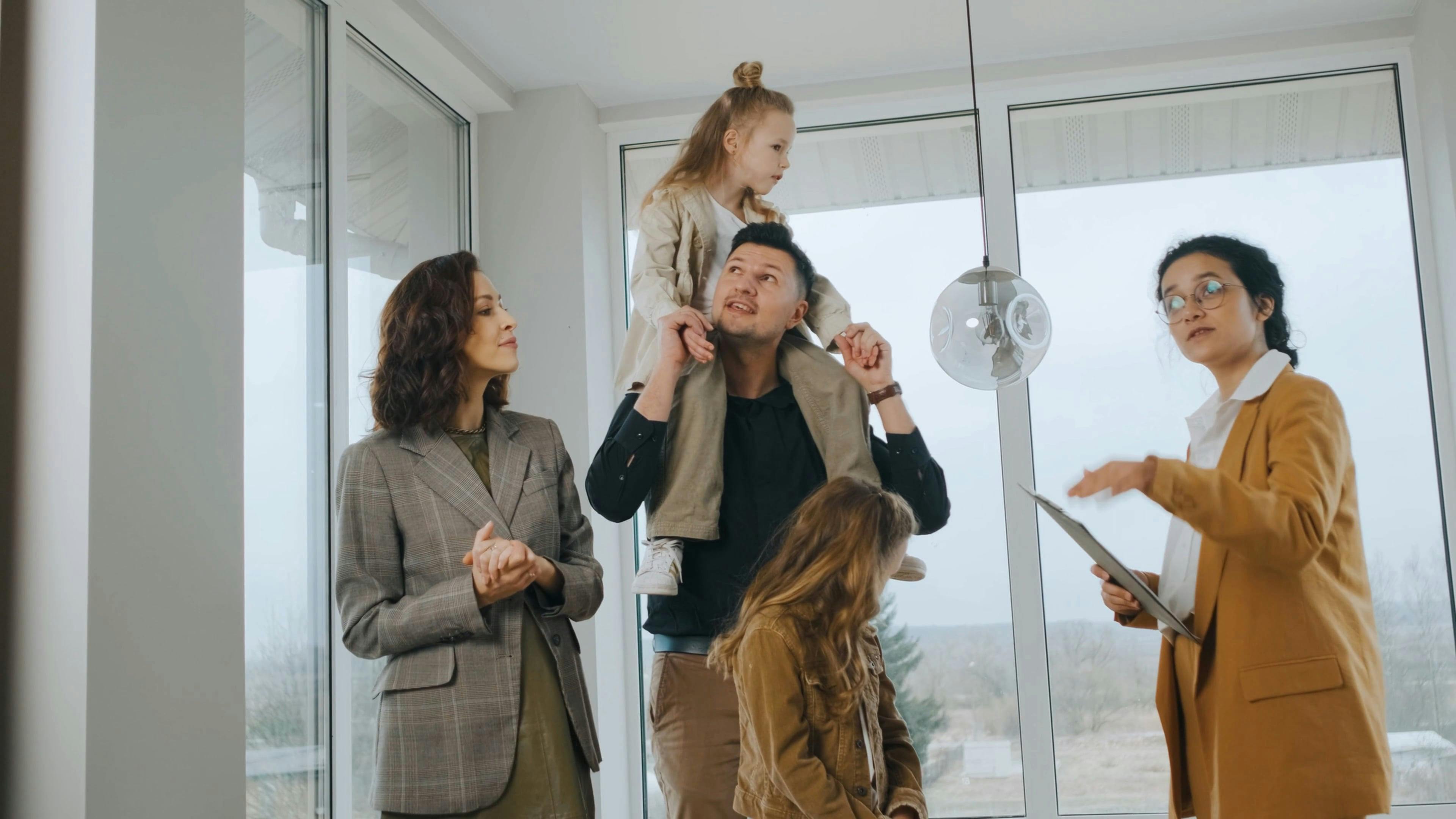 A Family Looking For A New Home · Free Stock Video