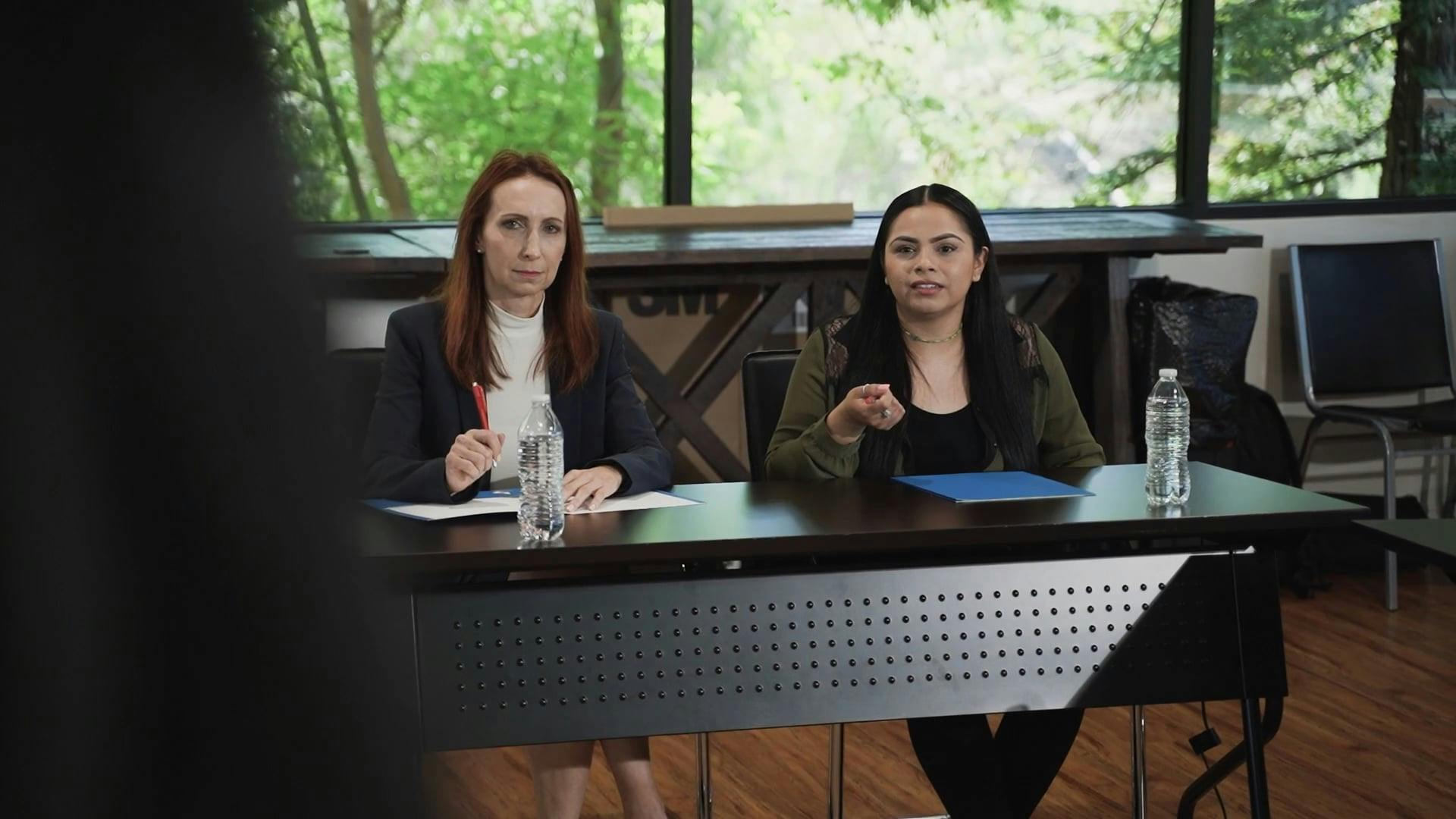 Panel of Women Talking to Person Free Stock Video Footage, Royalty-Free ...