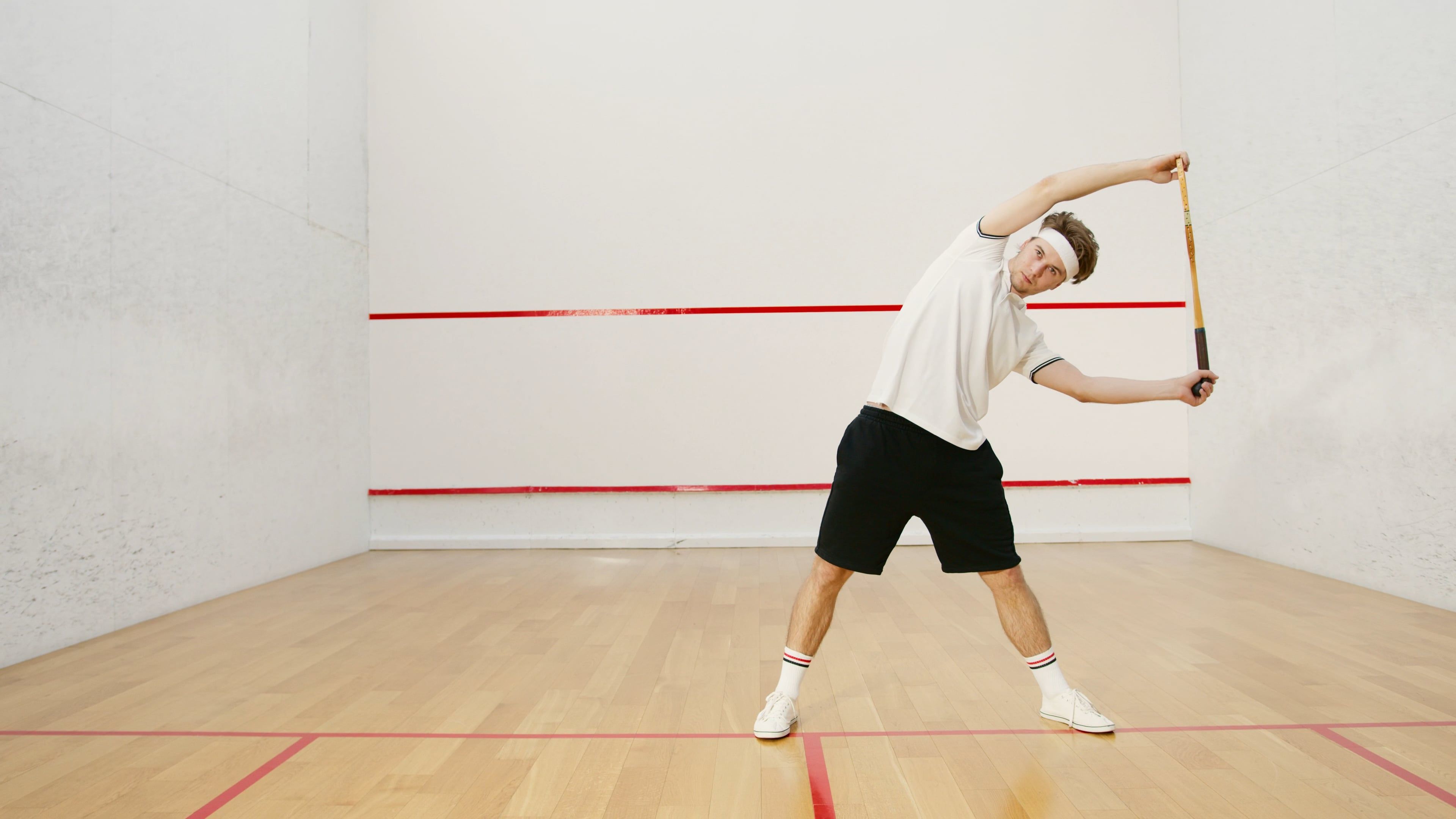 Squash Player Stretching In The Court Free Stock Video Footage, Royalty ...