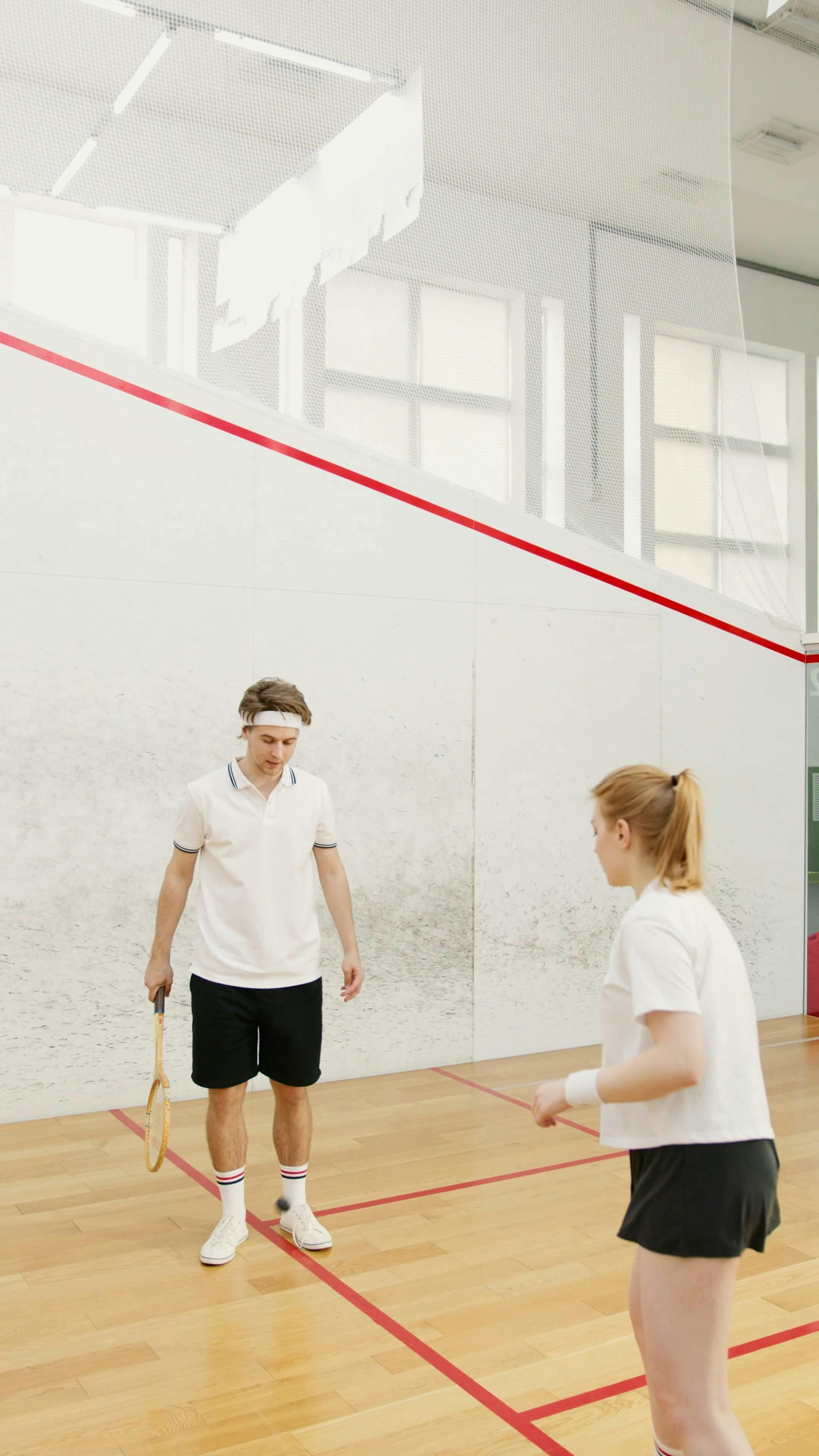Athletes Playing Squash · Free Stock Video