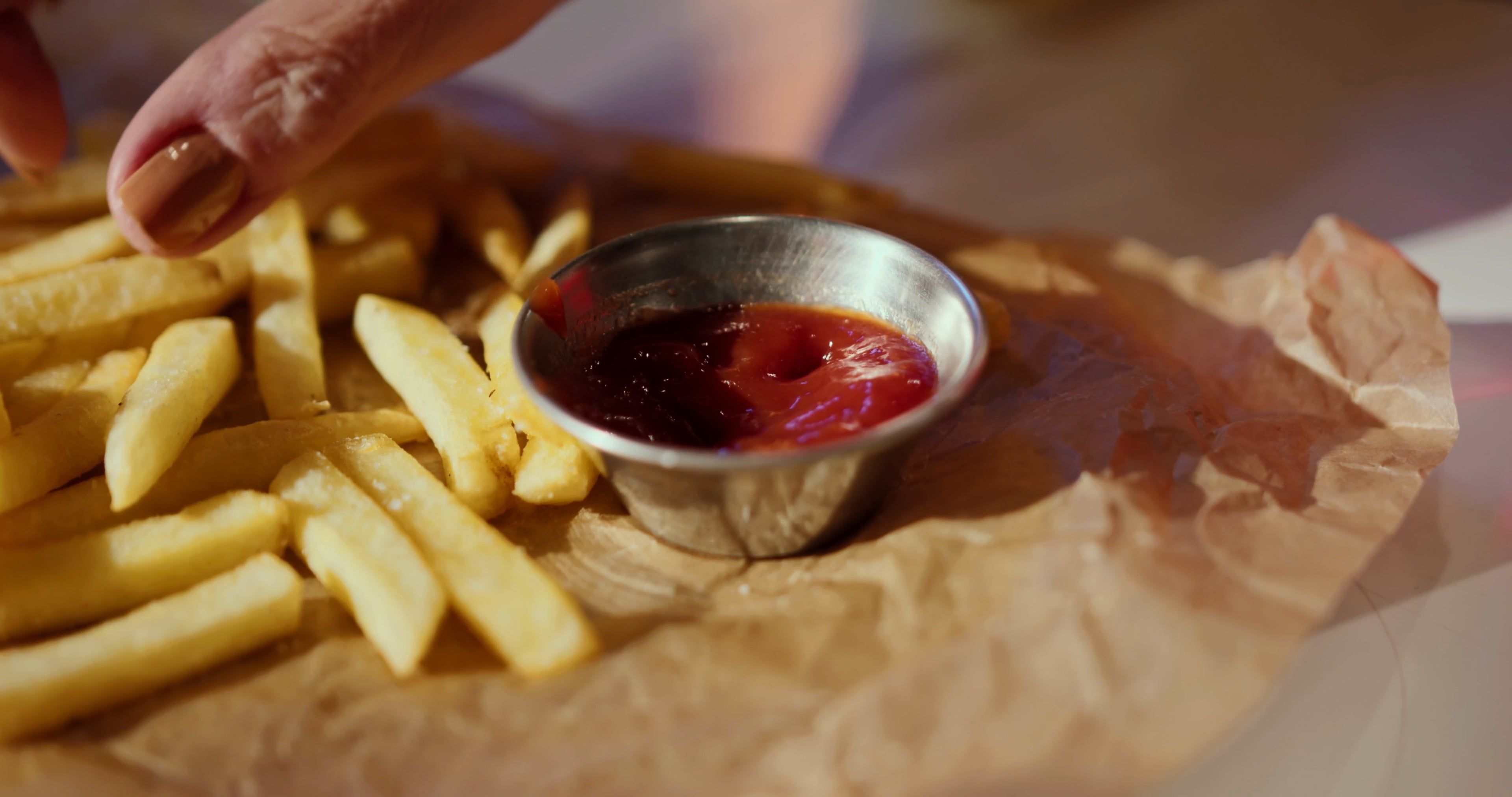 Eating French Fries · Free Stock Video
