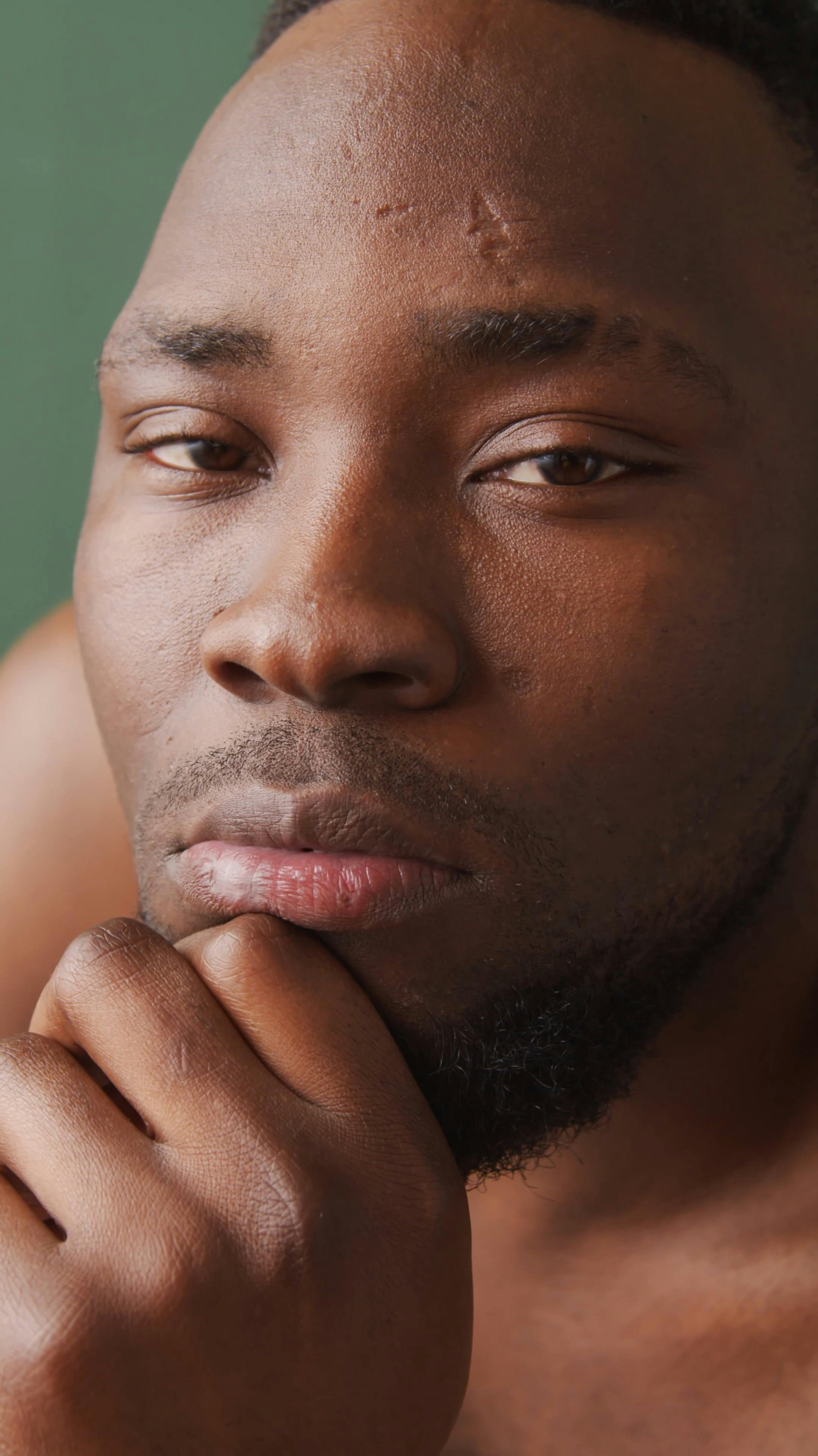 Close-up Video of a Man Face Free Stock Video Footage, Royalty-Free 4K ...