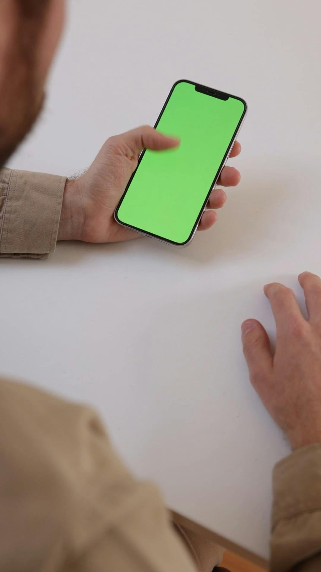 Close up on Man Hand Scrolling Phone Gallery Free Stock Video Footage ...