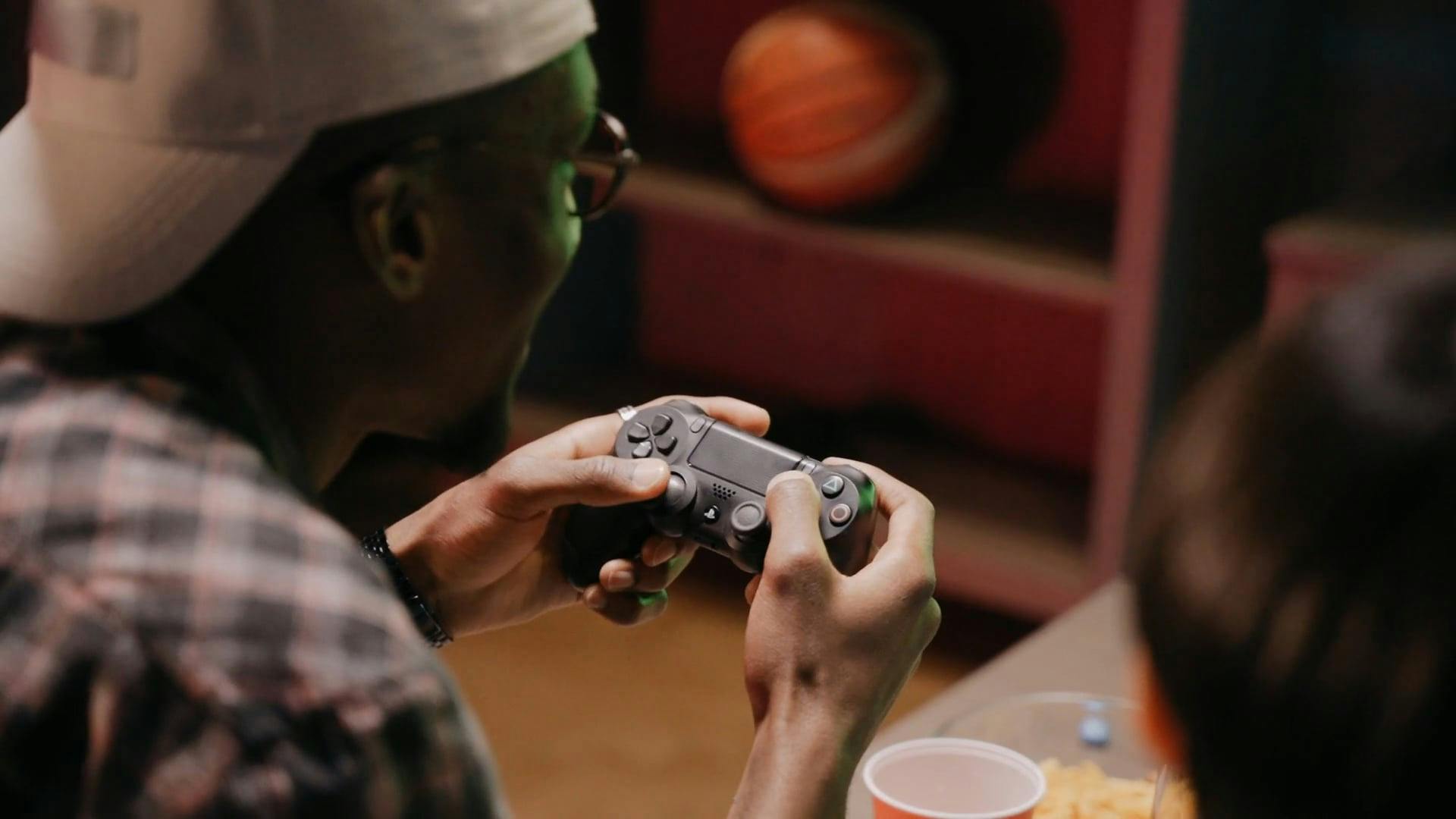 A Man Playing Video Games · Free Stock Video