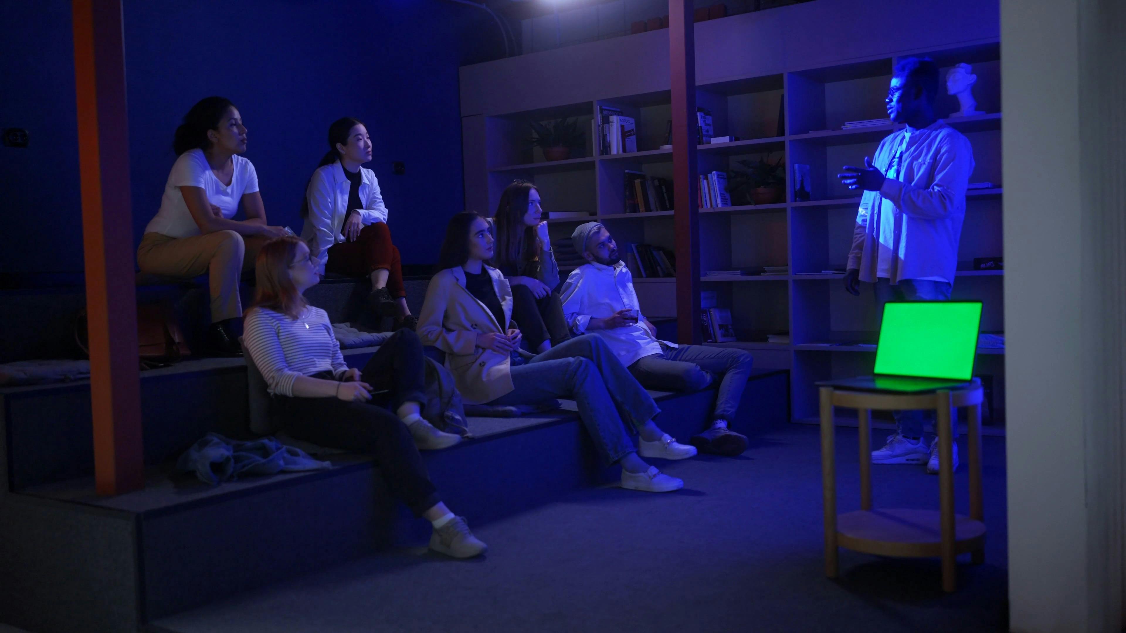 A Group Of People Discussing In A Business Meeting Free Stock Video ...