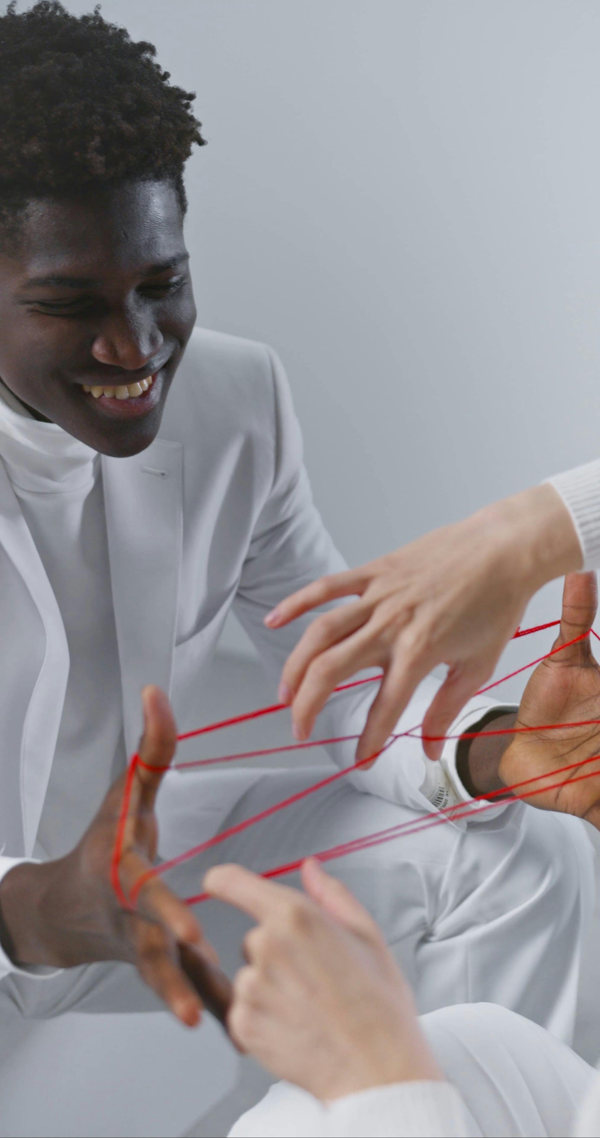 People Playing String Game · Free Stock Video