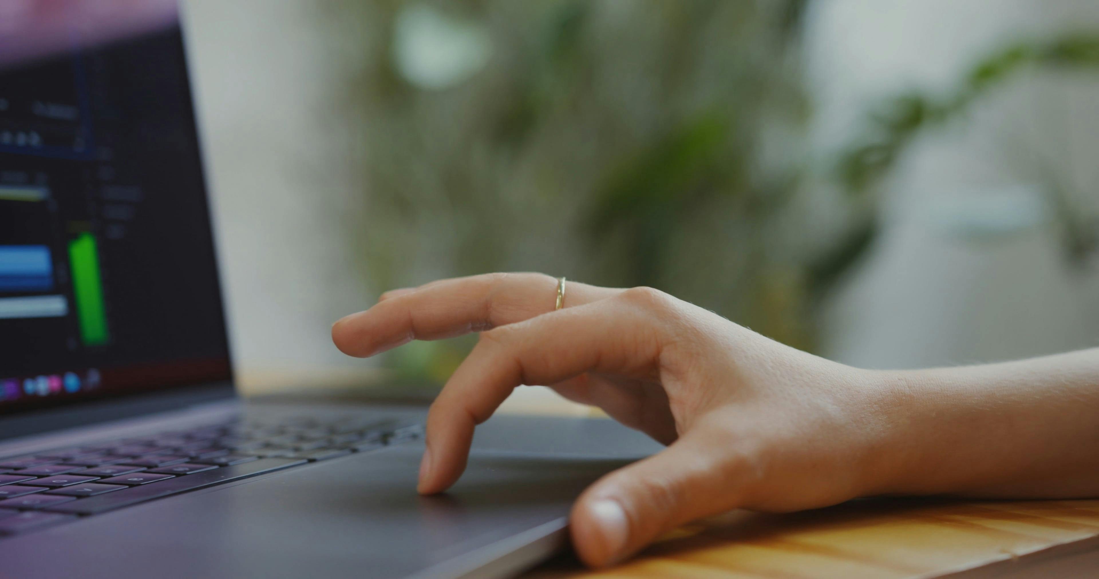 A Person Using a Laptop · Free Stock Video