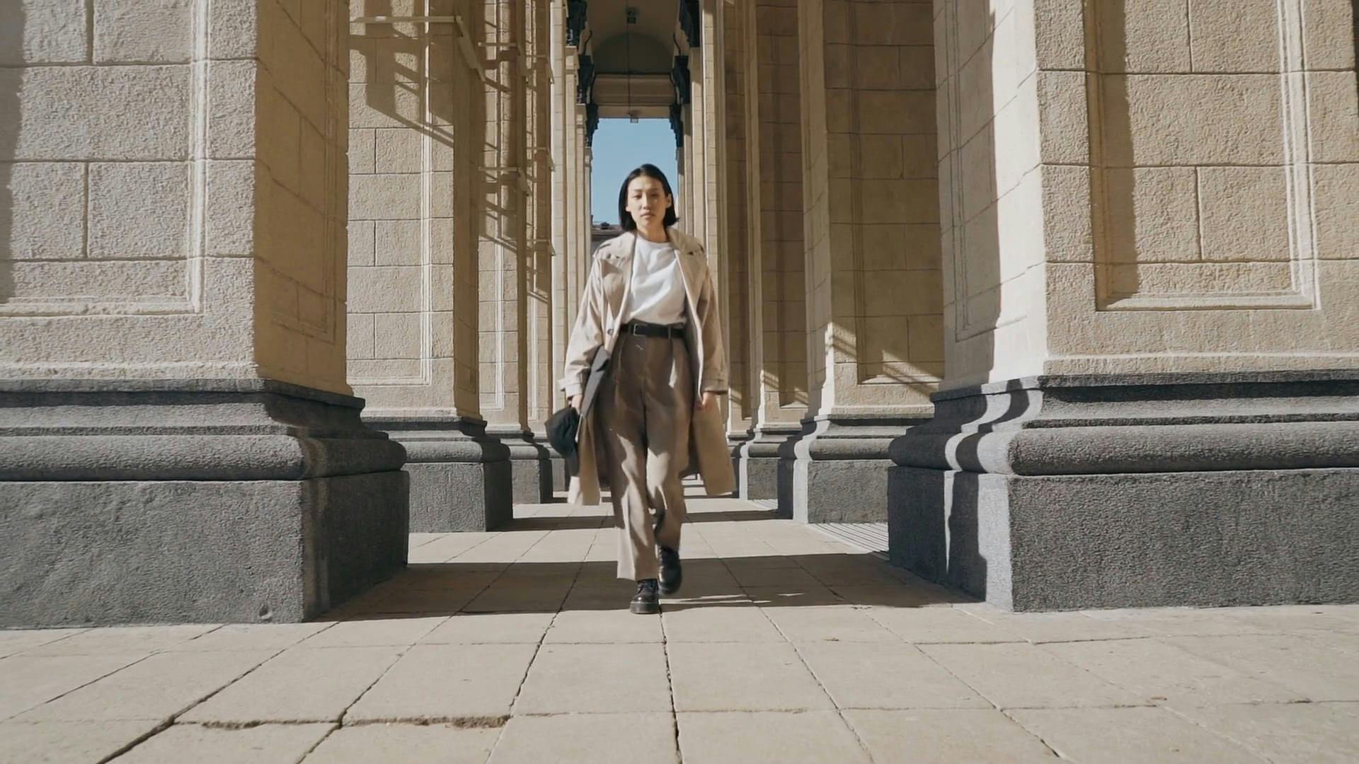 Fashionable Model Walking in Style Free Stock Video Footage, Royalty ...