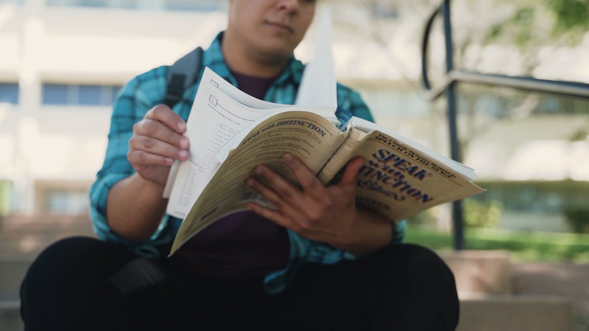 A College Student Reading a Book · Free Stock Video