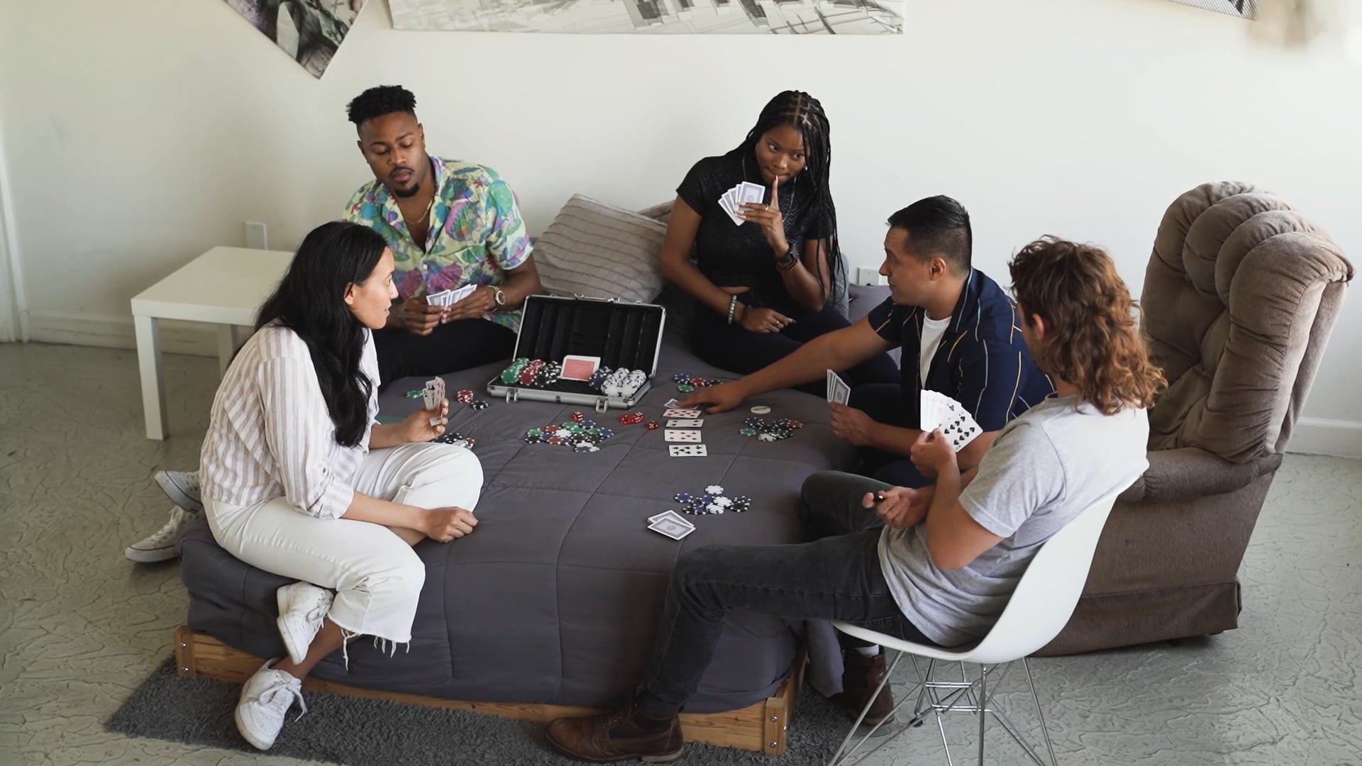 People Having Fun While Playing Poker Free Stock Video Footage, Royalty ...
