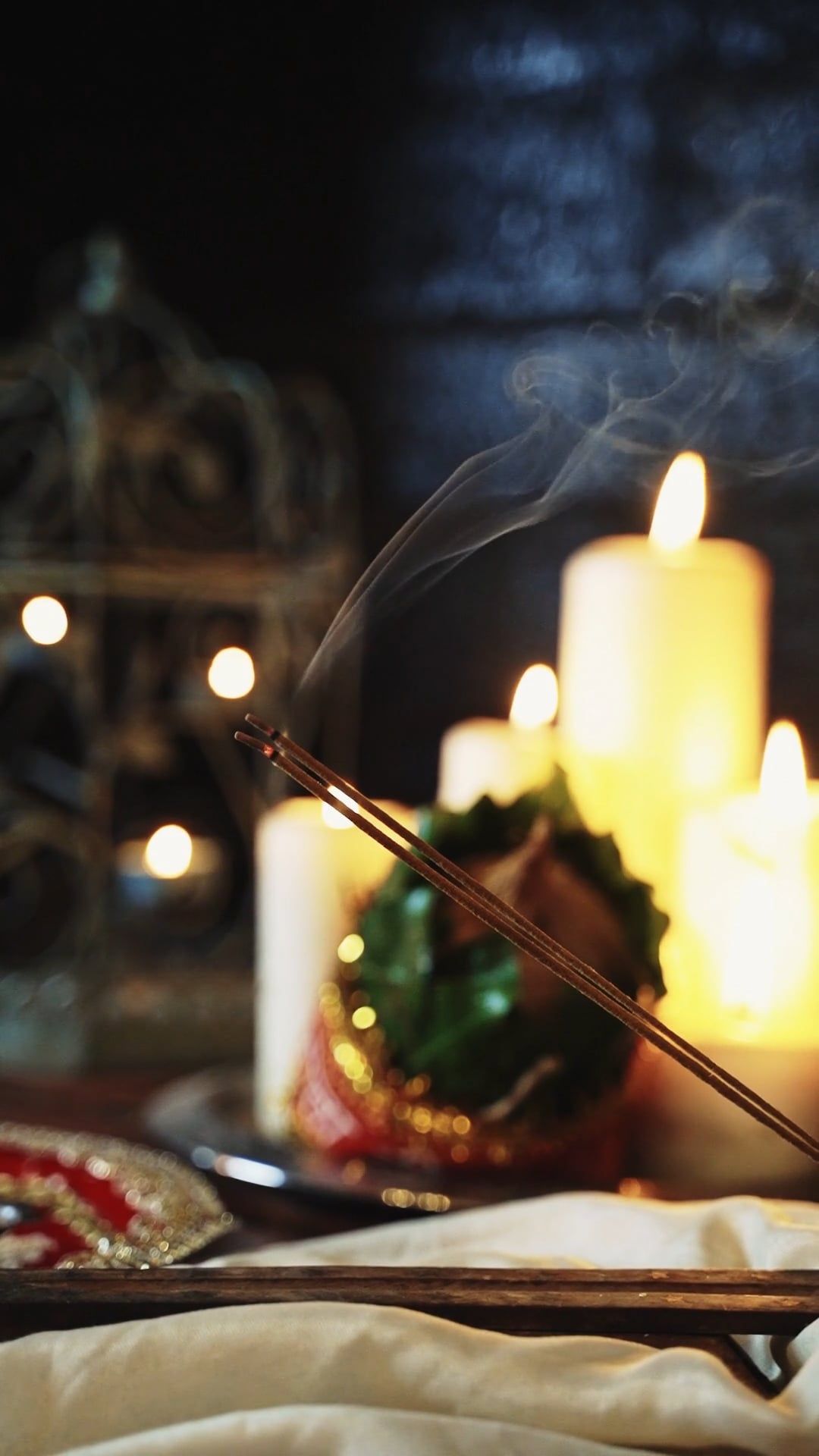 Incense and Candles Burning Free Stock Video Footage, Royalty-Free 4K ...