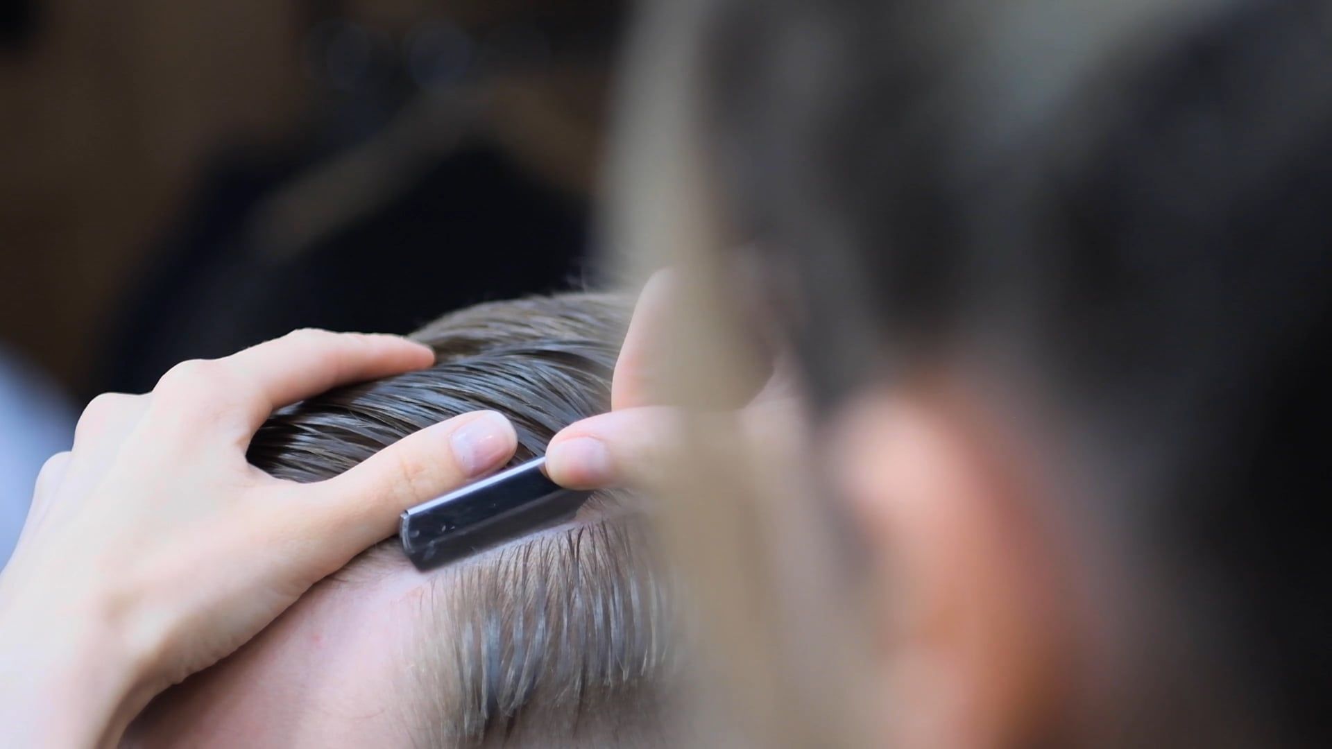 A Man's Hairstyle · Free Stock Video