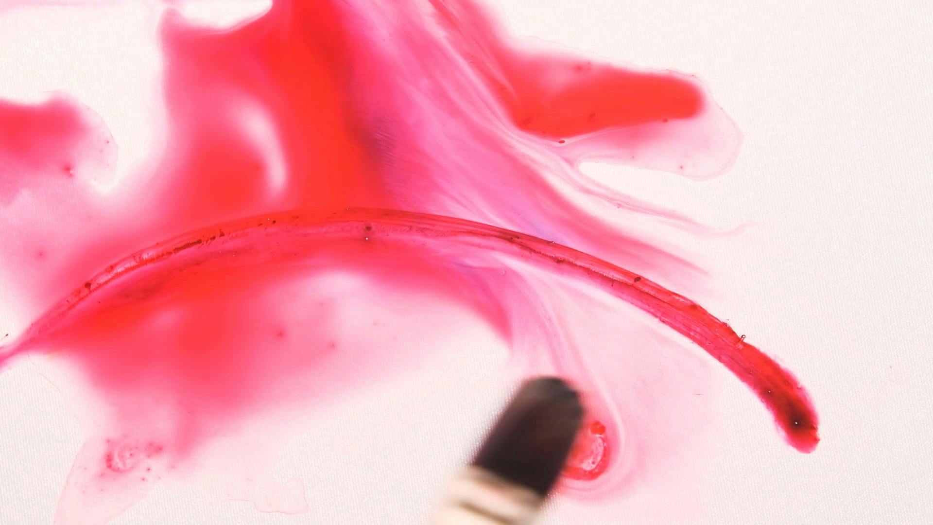 A Diluted Red Paint Being Smeared Free Stock Video Footage, Royalty ...
