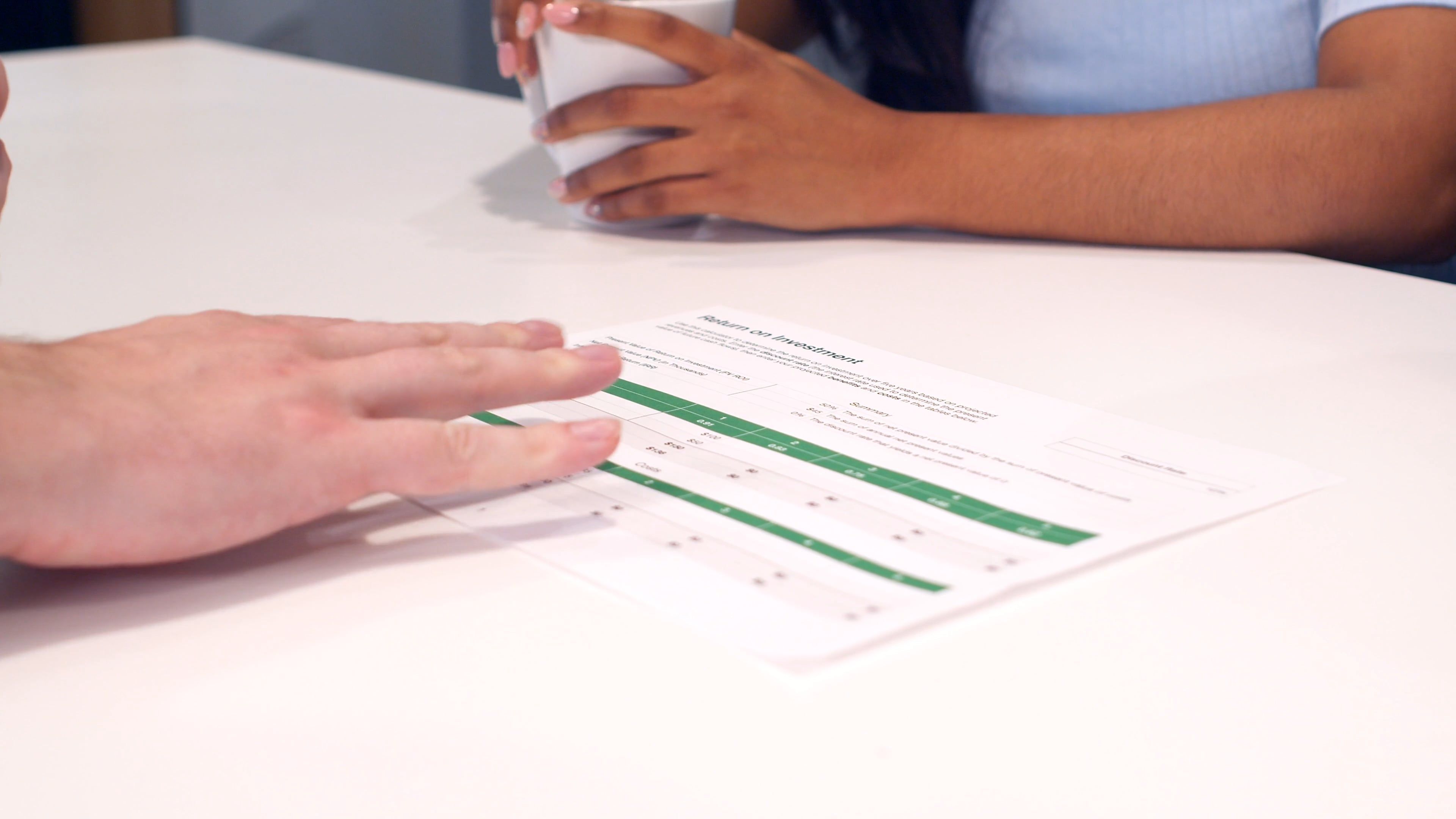 People Pointing on a Paper Free Stock Video Footage, Royalty-Free 4K ...