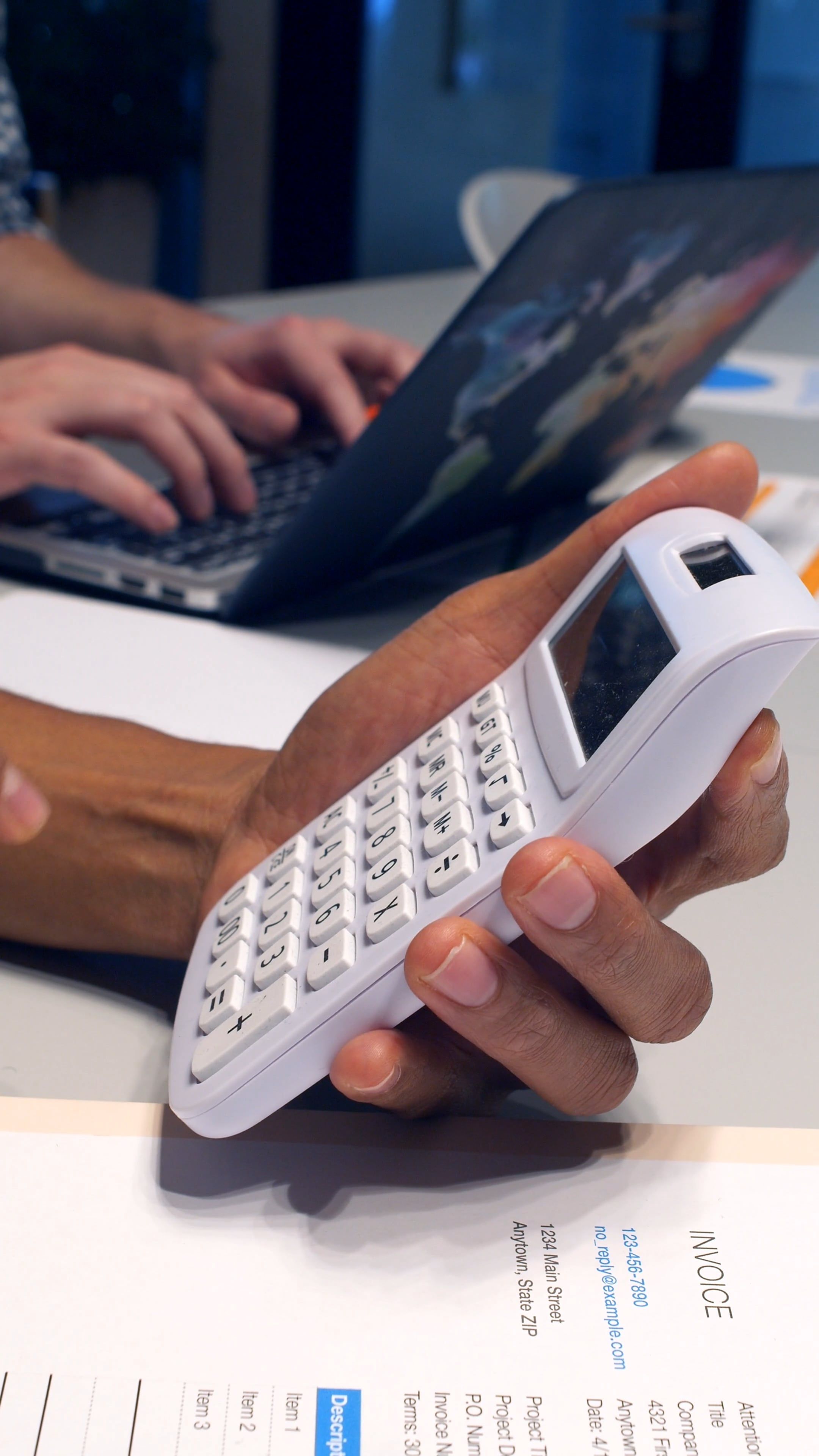 A Person Using a Calculator Free Stock Video Footage, Royalty-Free 4K ...
