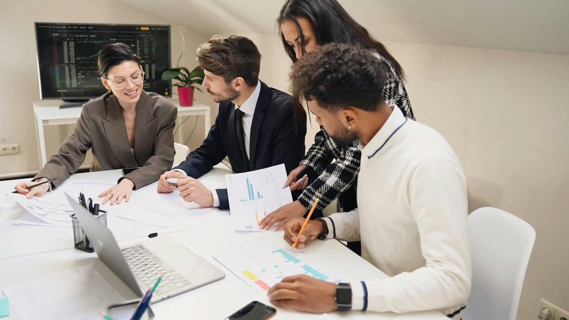Colleagues Discussing about Work · Free Stock Video