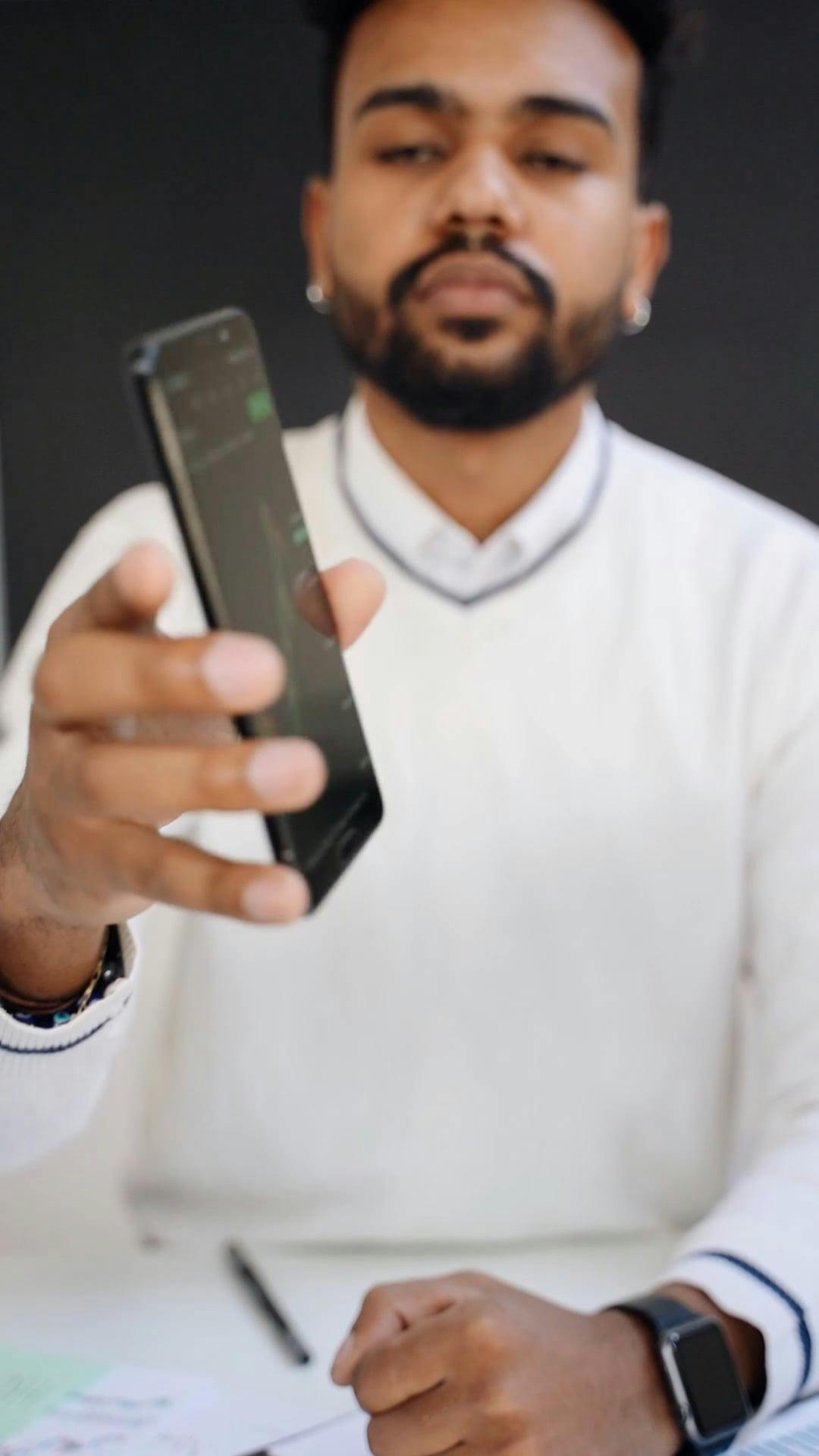 Man Showing the Screen of His Cellphone Free Stock Video Footage ...