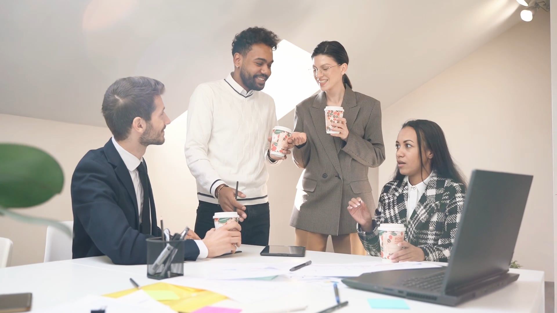 People at Work on a Break Free Stock Video Footage, Royalty-Free 4K ...