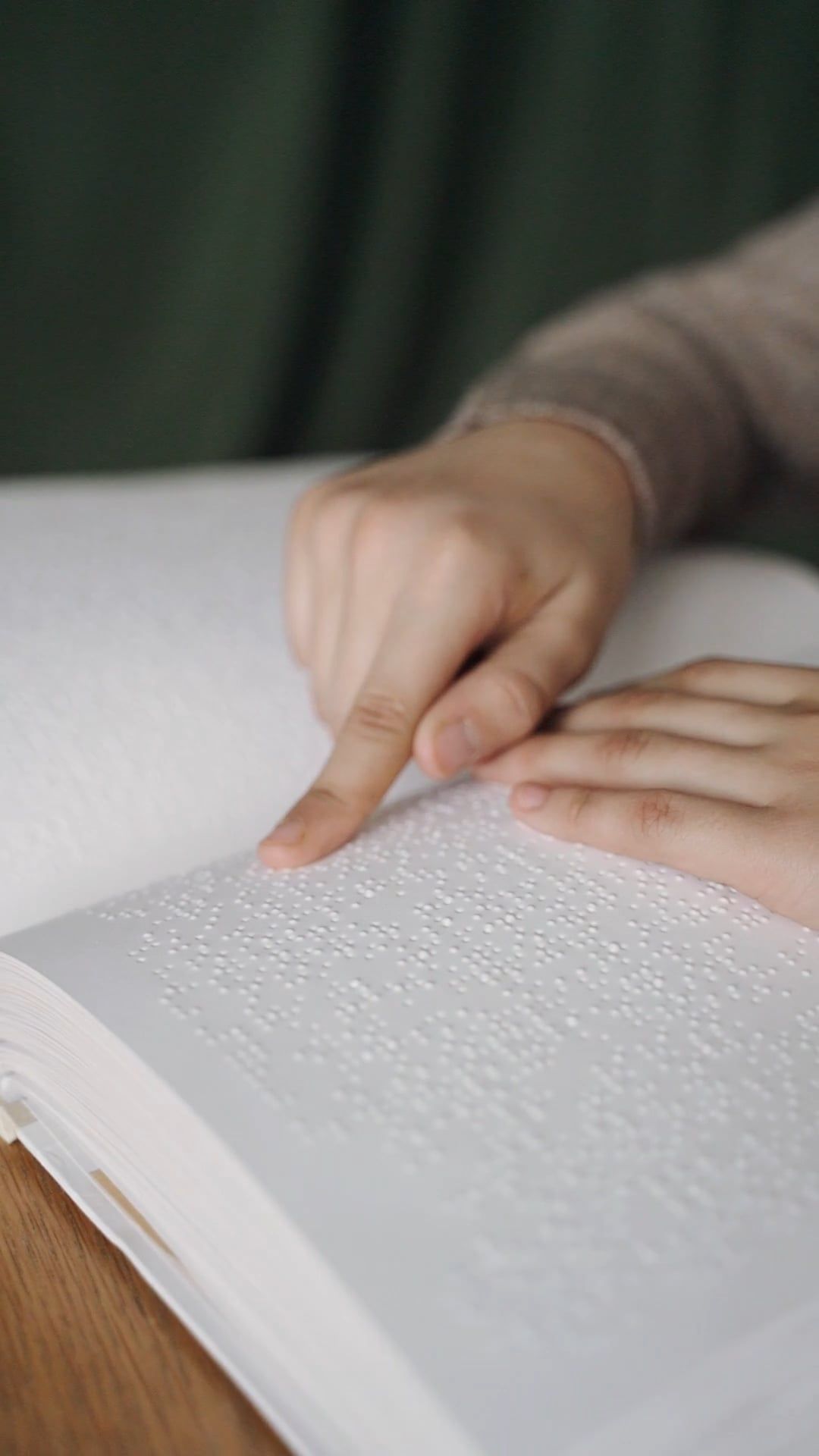 Person Using a Braille · Free Stock Video