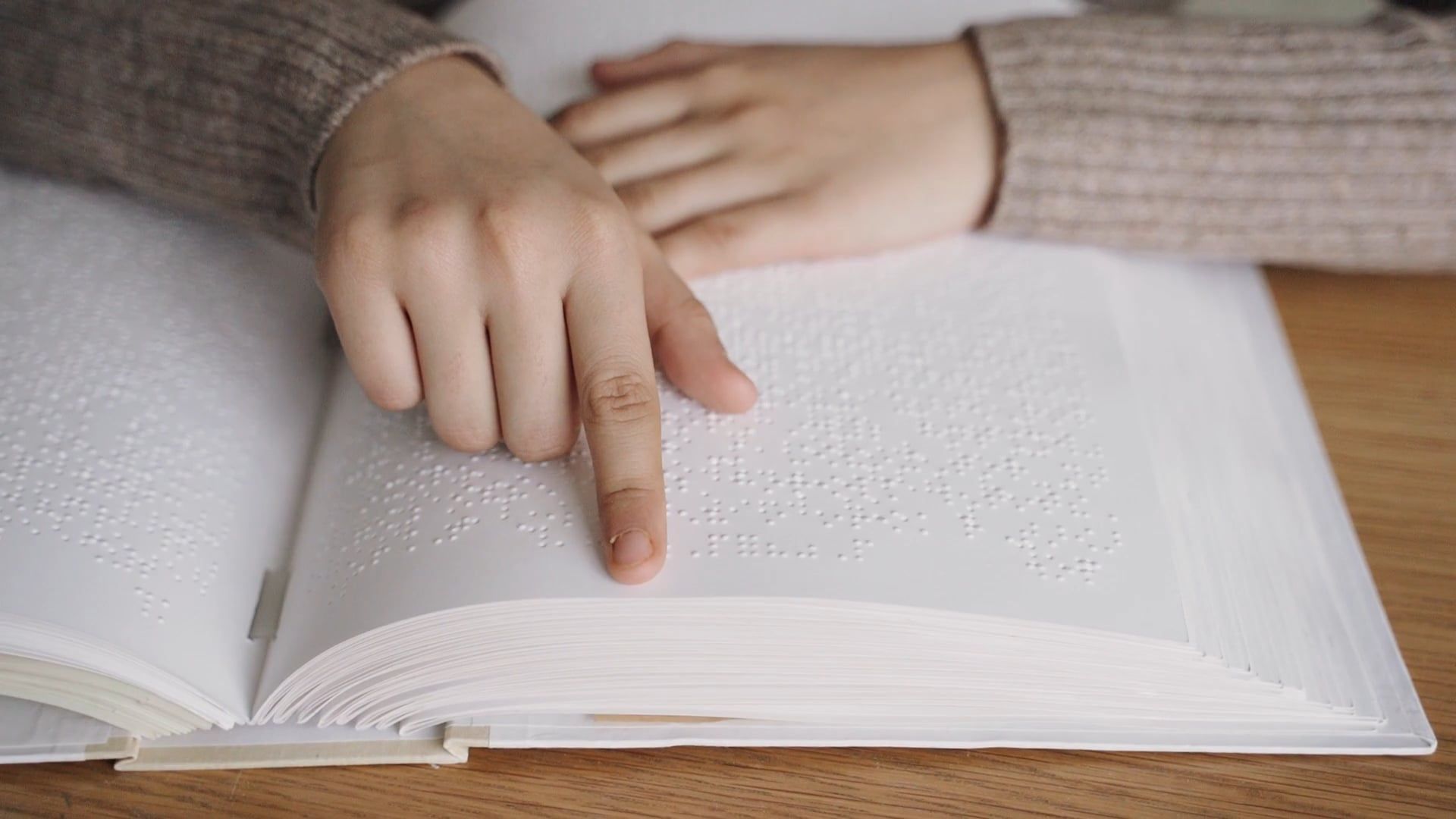Close Up Shot of a Person Using Braille Free Stock Video Footage ...