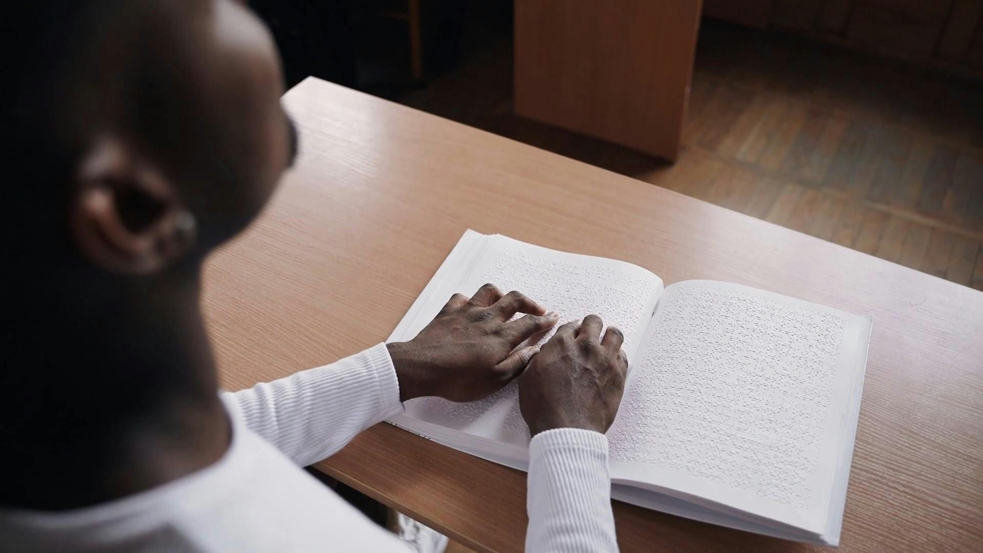 Reading in Braille · Free Stock Video